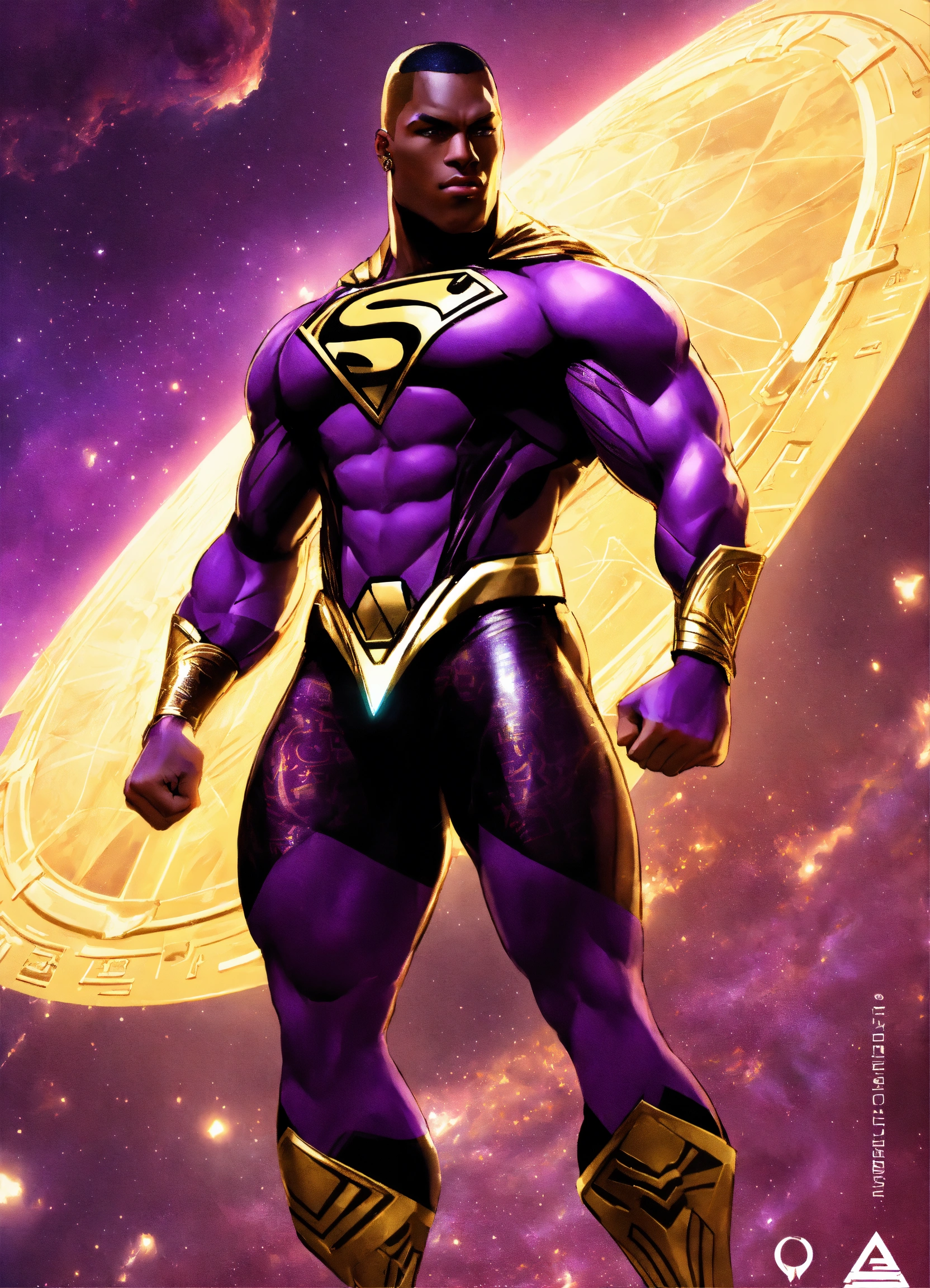 Lexica - Ultra-detailed purple black & gold hieroglyphics-designed ...