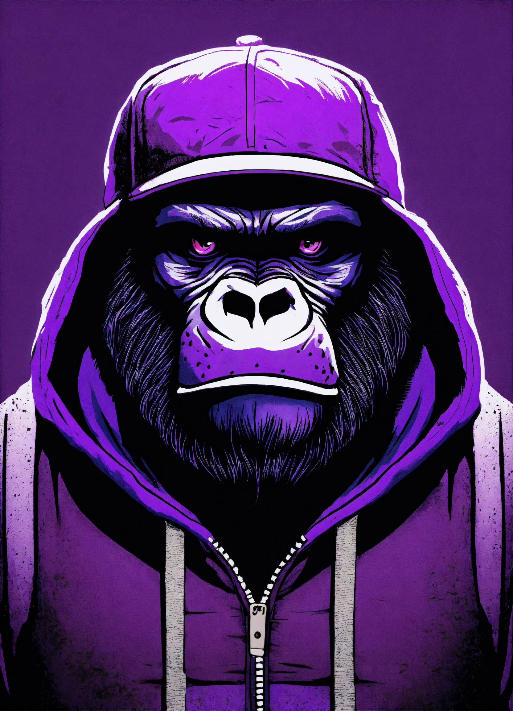 Lexica - Gangster werewolf gangster gorilla wearing hoodies and ...