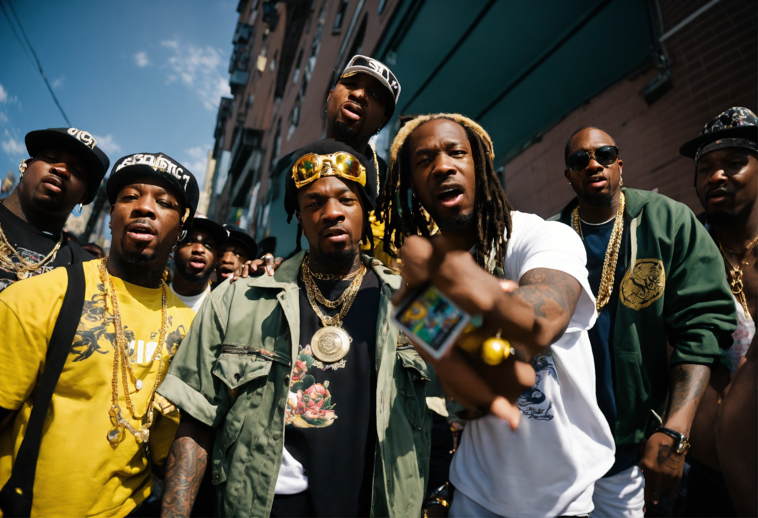 Lexica - Fisheye view of rap group Lost Boyz " Mr. Cheeks", Freaky Tah ...