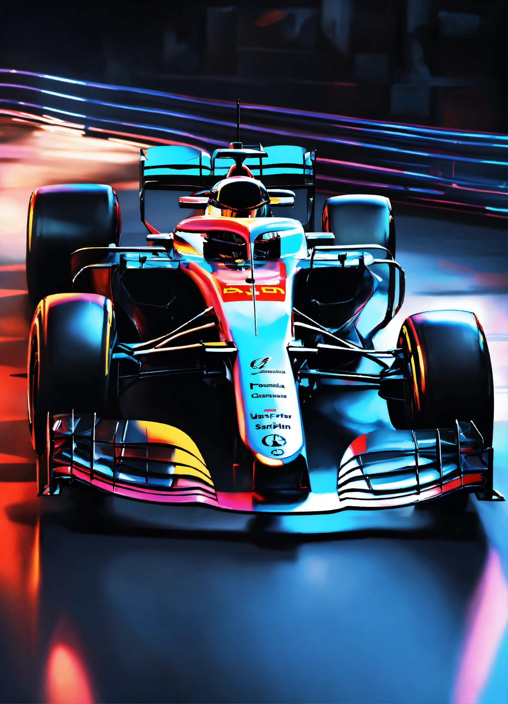 Lexica - High quality digital painting portrait of formula 1 car ...