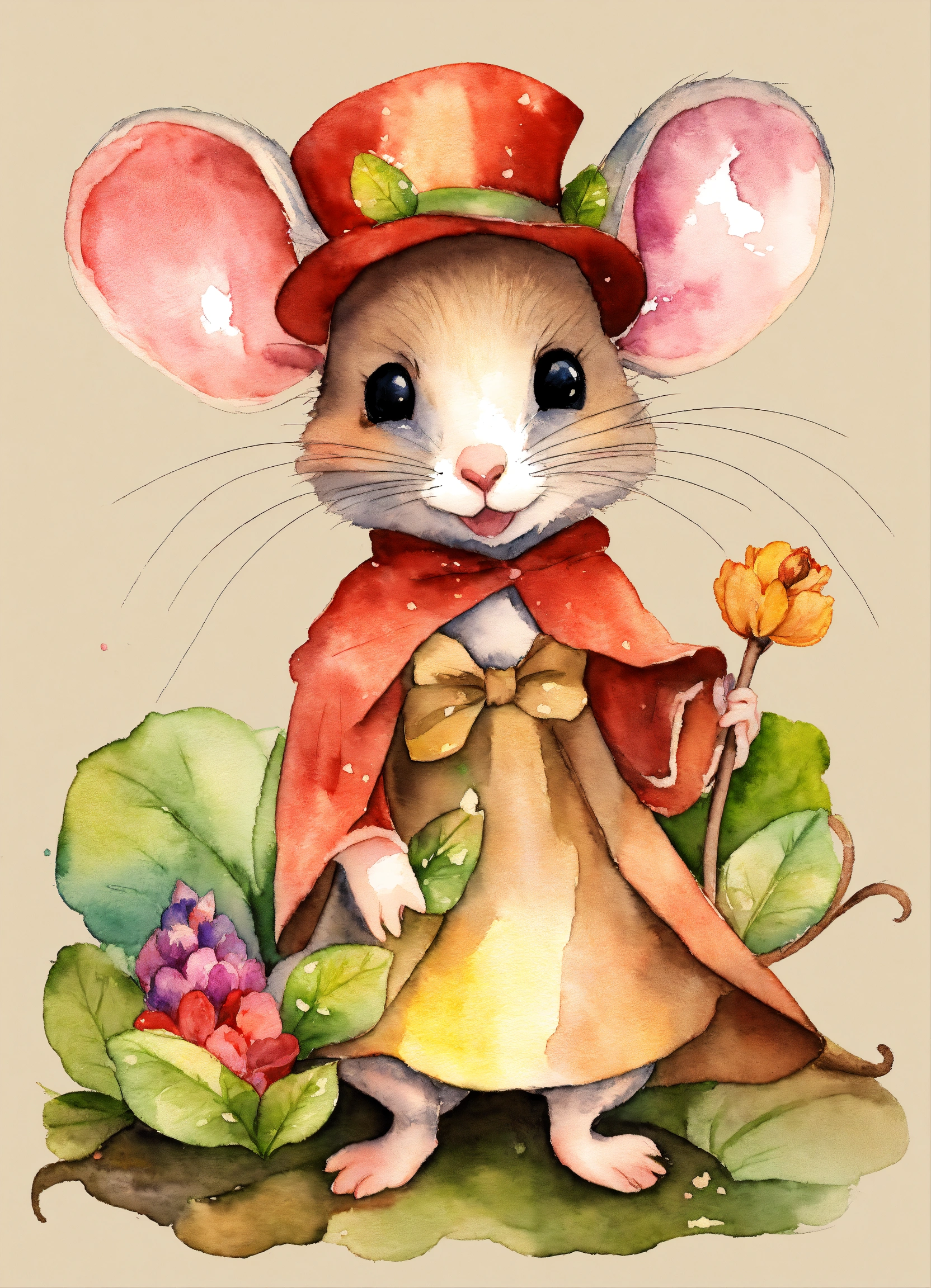 Lexica - Fairytale cute Mice Watercolor Clipart, fairytale Clipart PNG ...