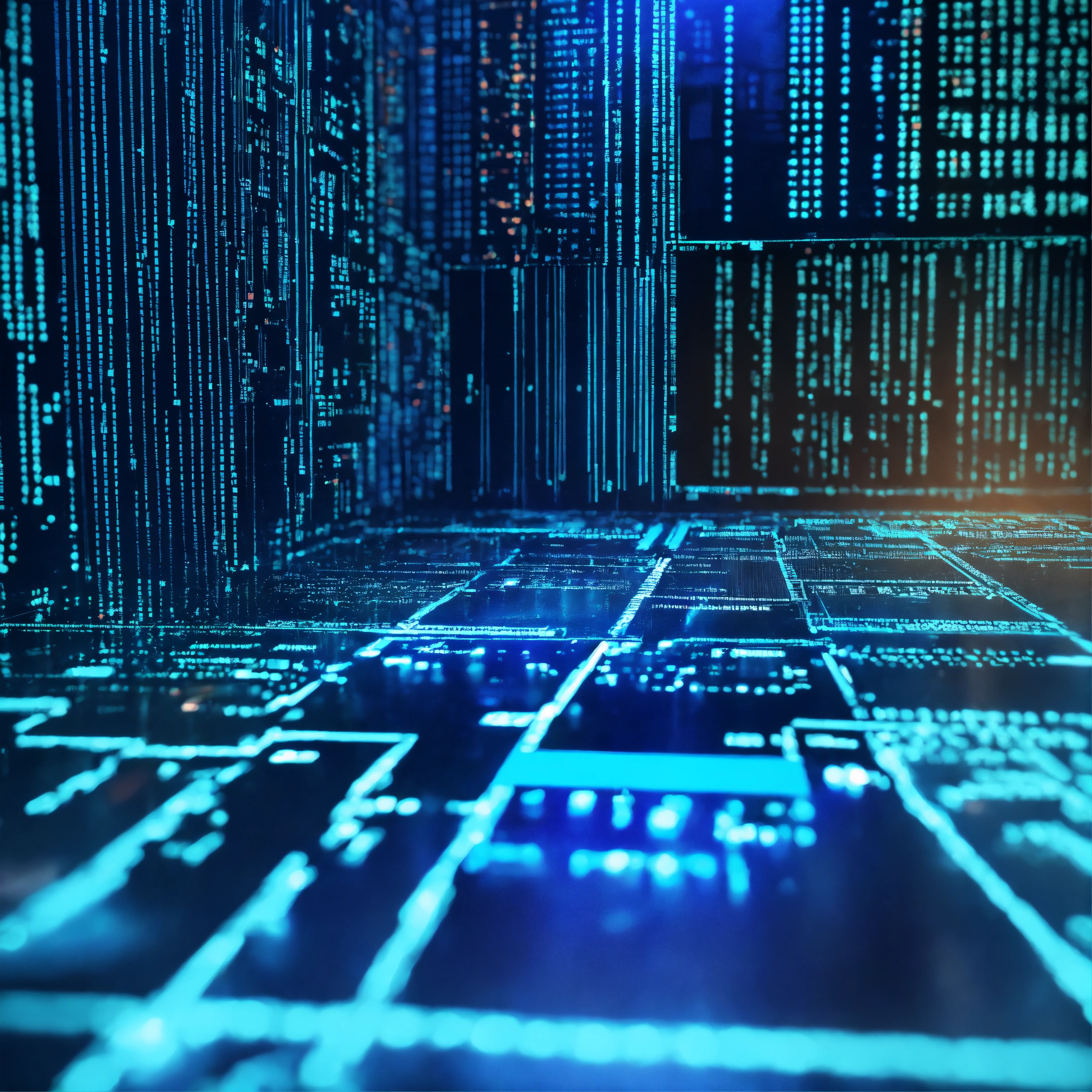 Lexica - Ultra realistic photo of a very high tech 3d software code lit ...