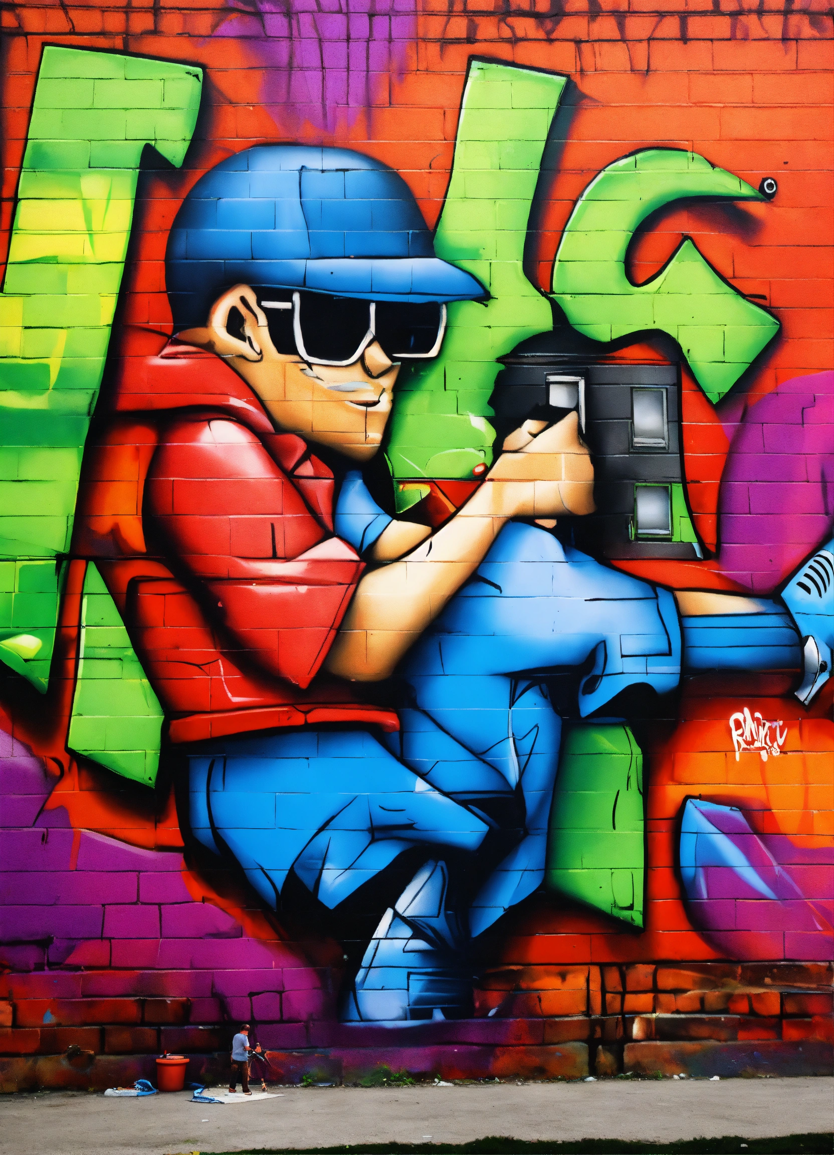 Lexica - The name frank in 3d graffiti art