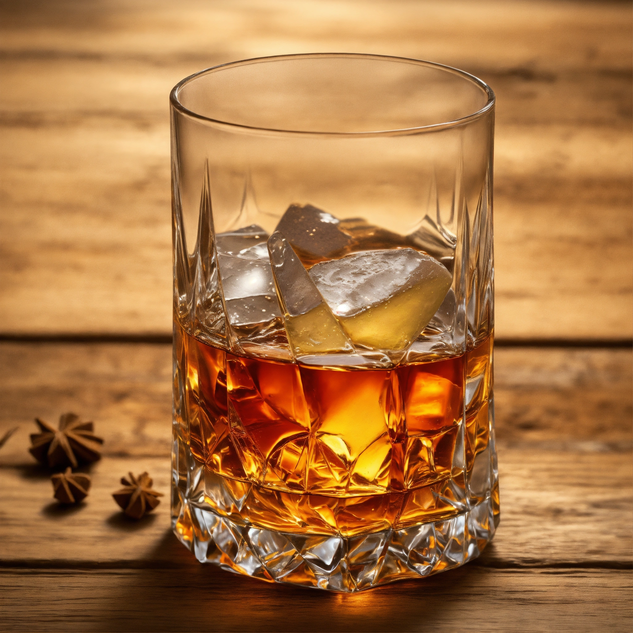 Lexica - Crie uma imagem que represente um copo de whisky sendo ...