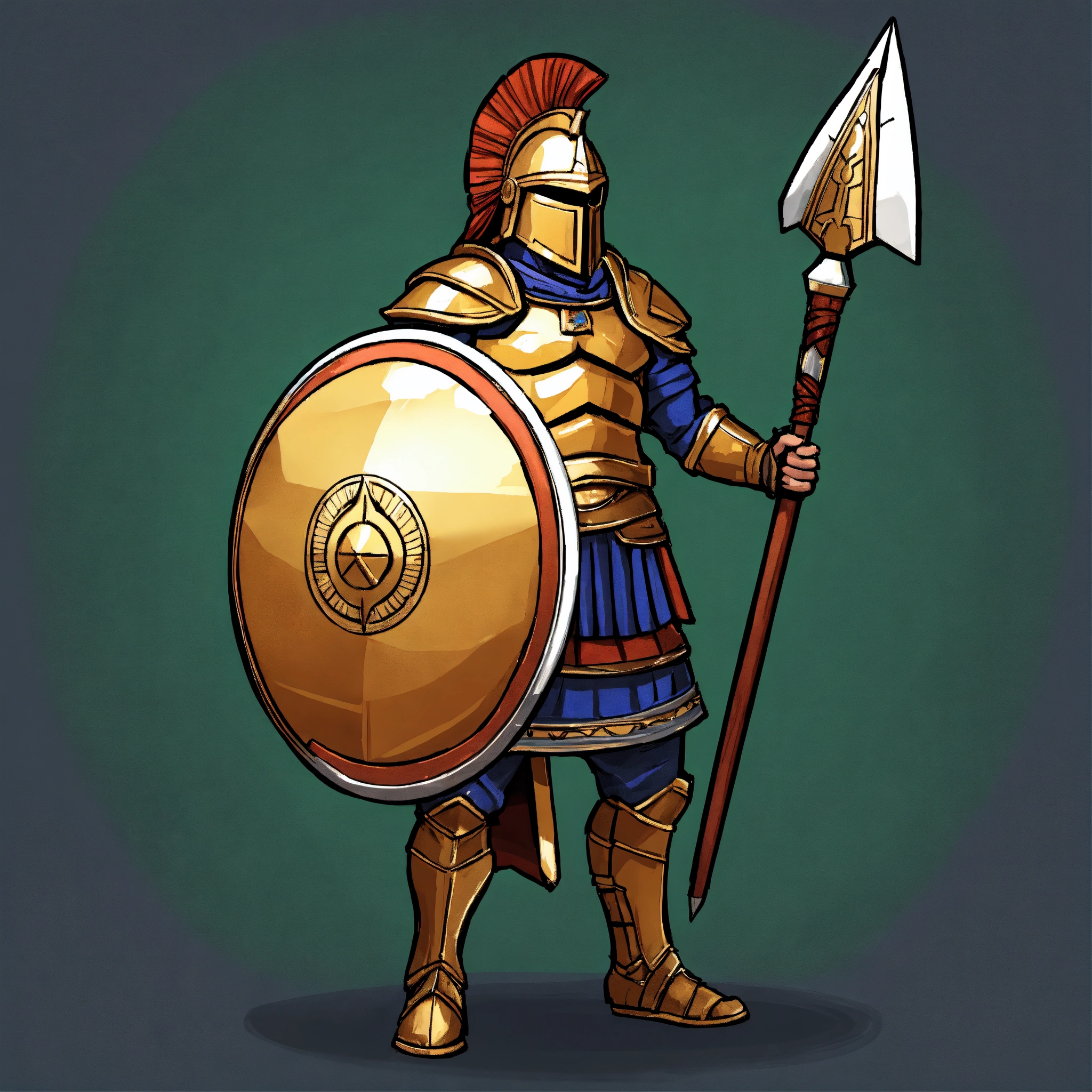 Lexica - Fantasy greek hoplite, champion subclass, game icon, fantasy ...