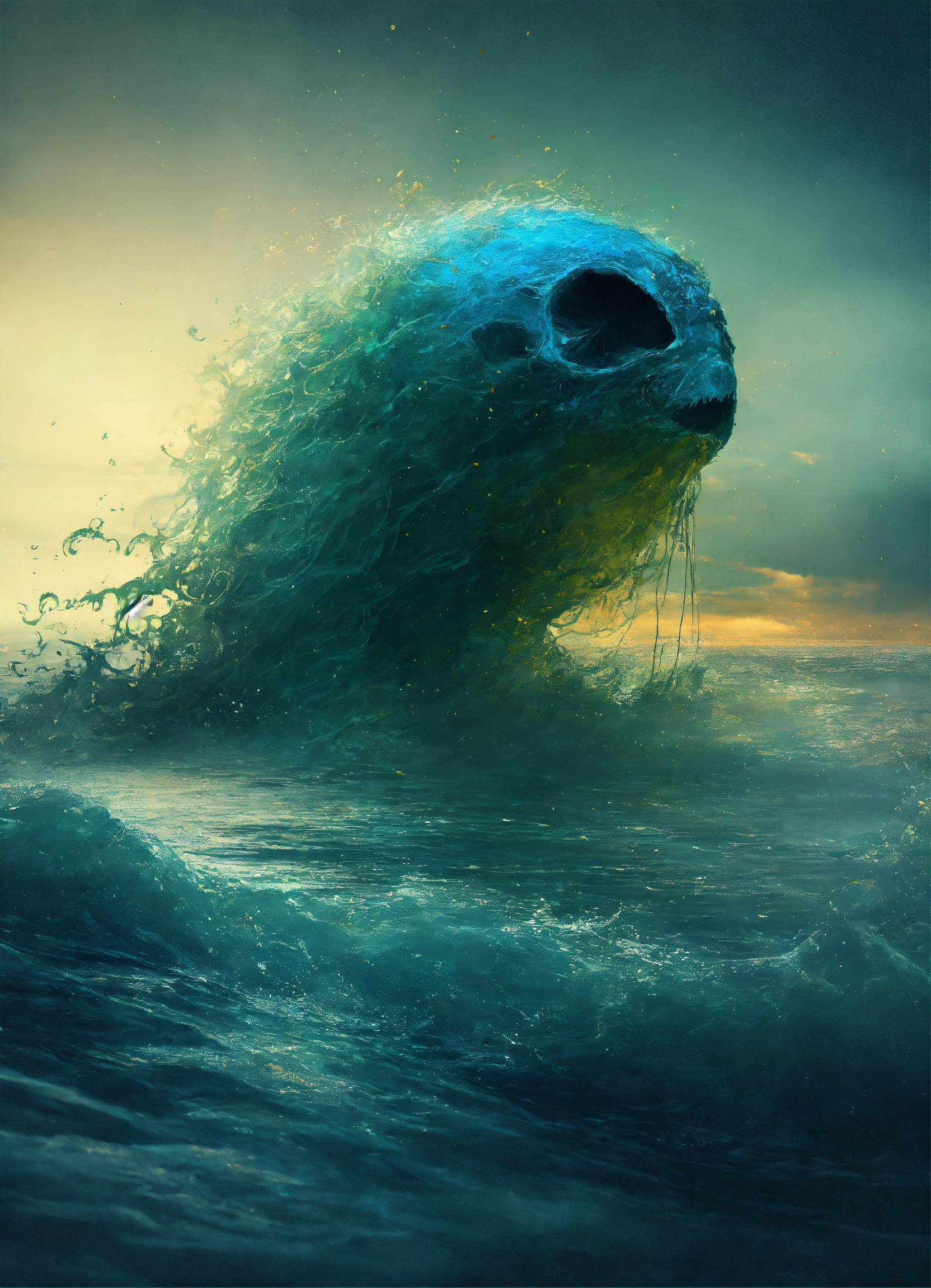 Lexica - Abstract art. Fading away. Creature in the sea