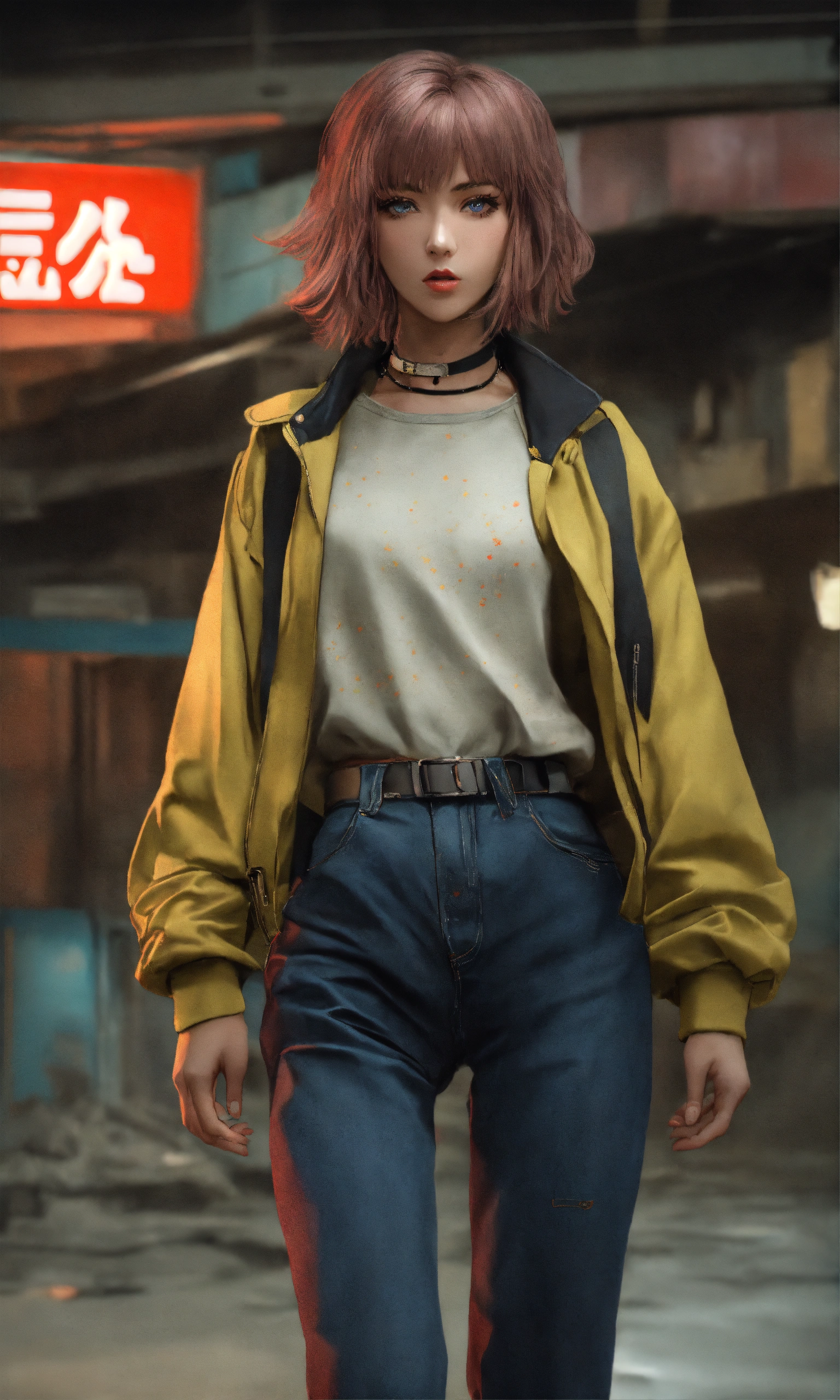 Lexica - 1990s dystopian extroverted female, full detailed eyes, full ...