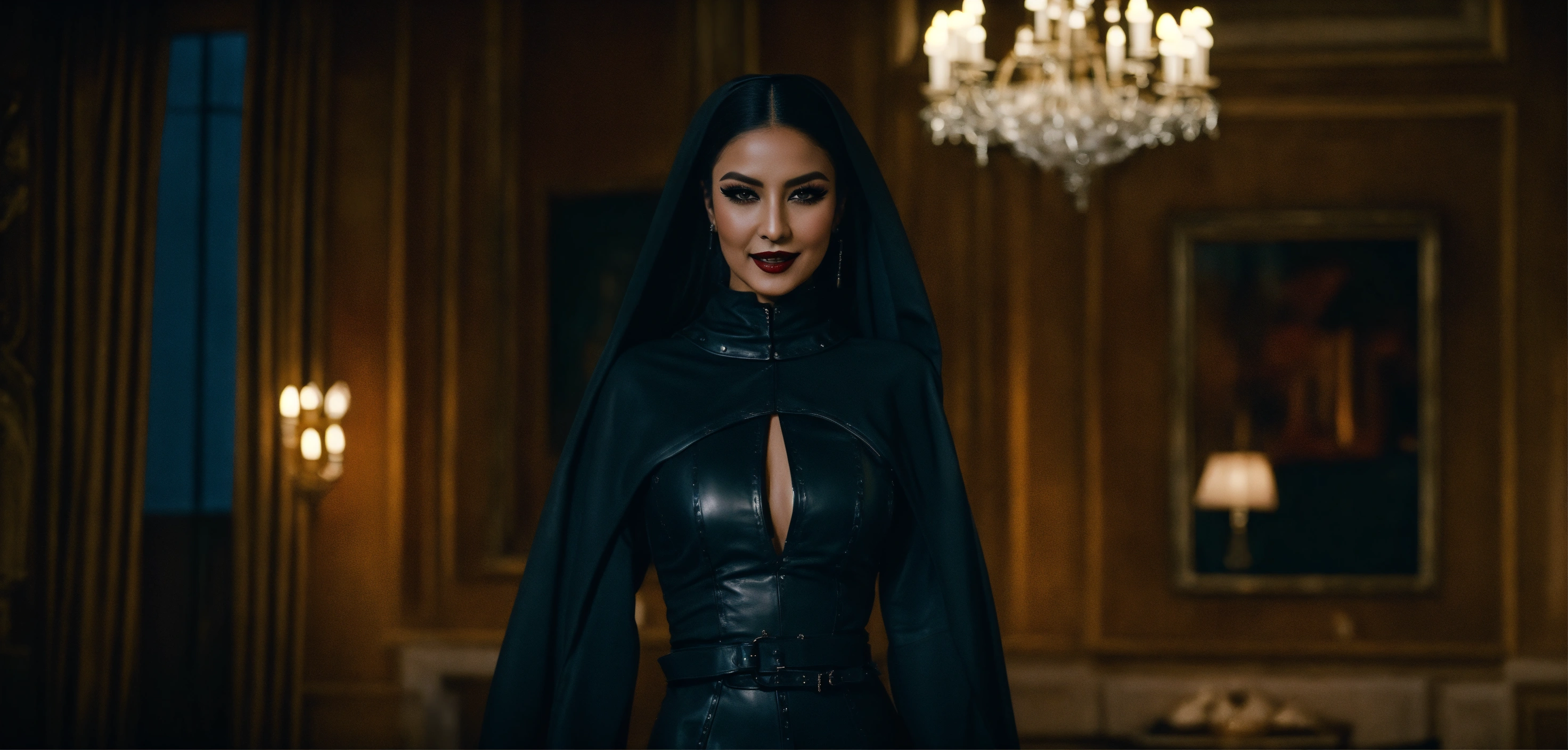 Lexica - Cinematic vampire underworld movie look, stunning arab woman ...