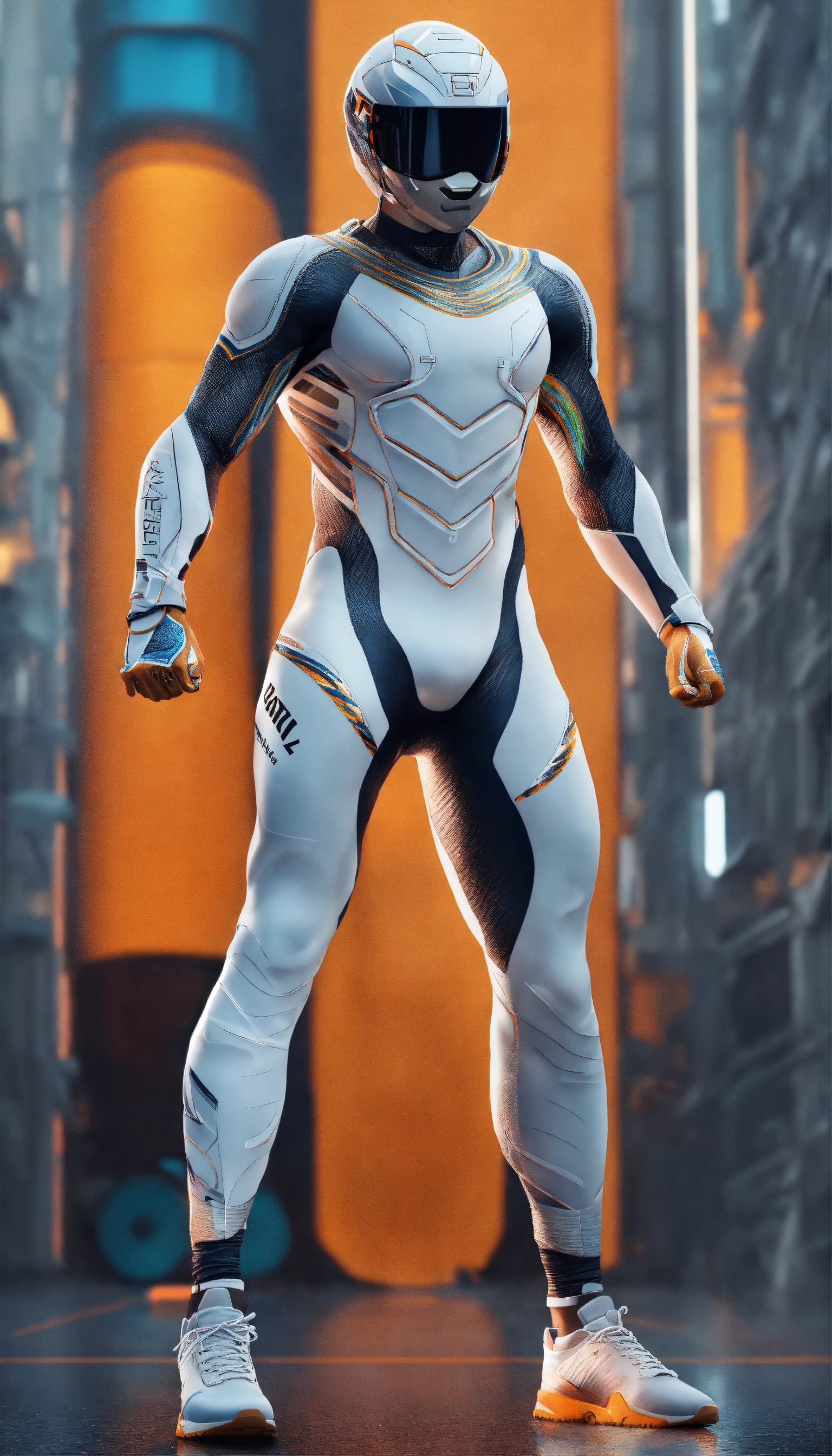 Lexica - Futuristic athlete designs, hard edges, complex and vibrant ...