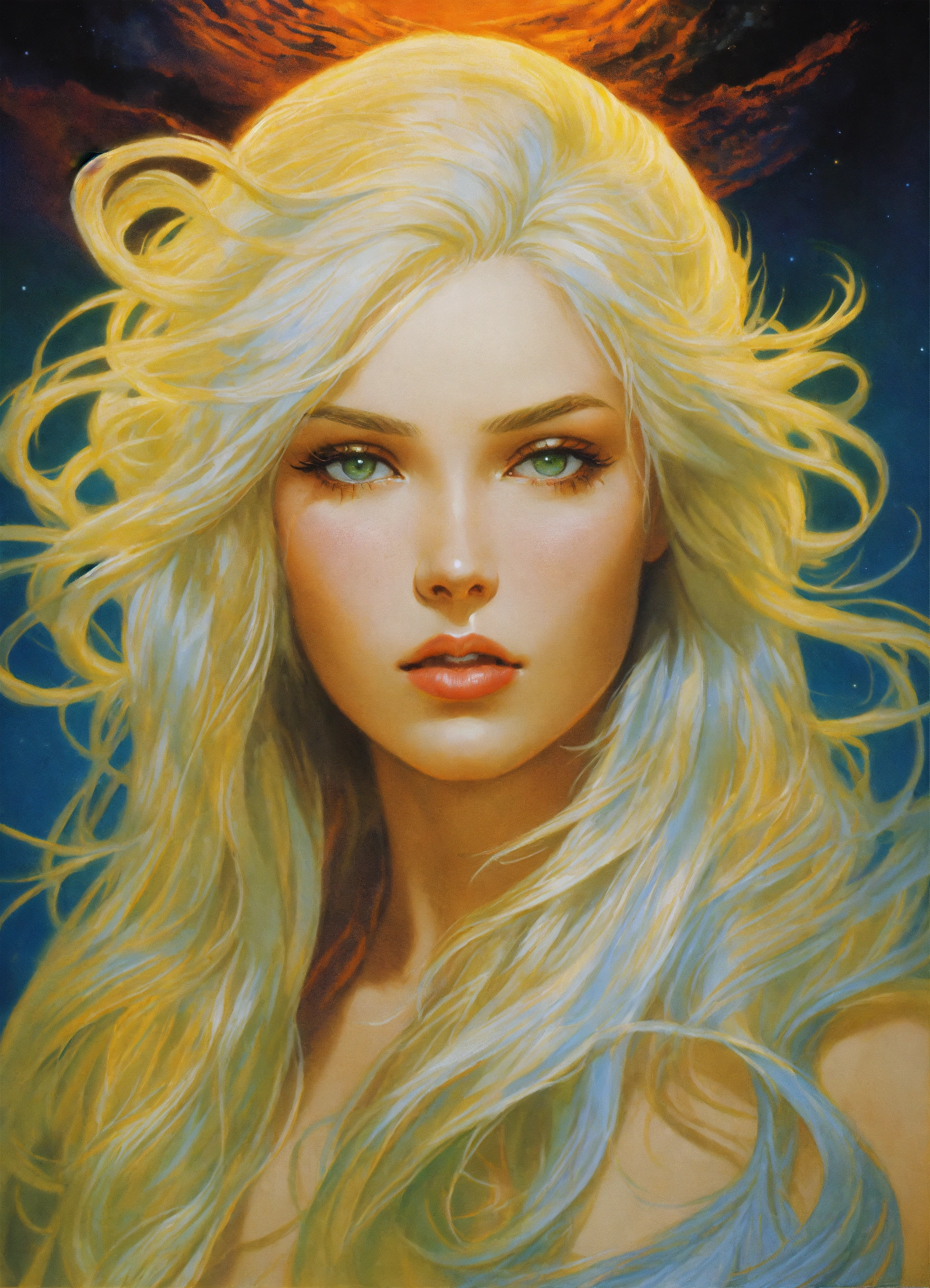 Lexica - 1960s hyper surrealism, photo-realistic, beautiful female ...