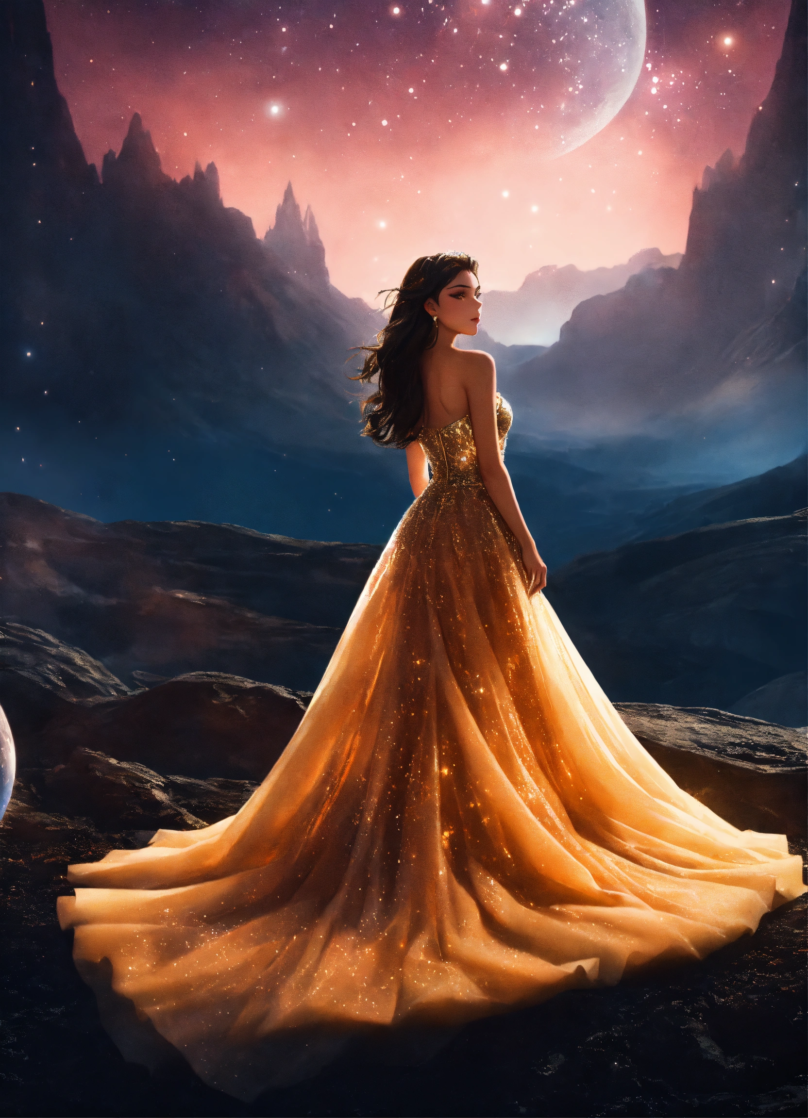 Lexica - Madison Beer in a beautiful sparkling princess gown, in a ...
