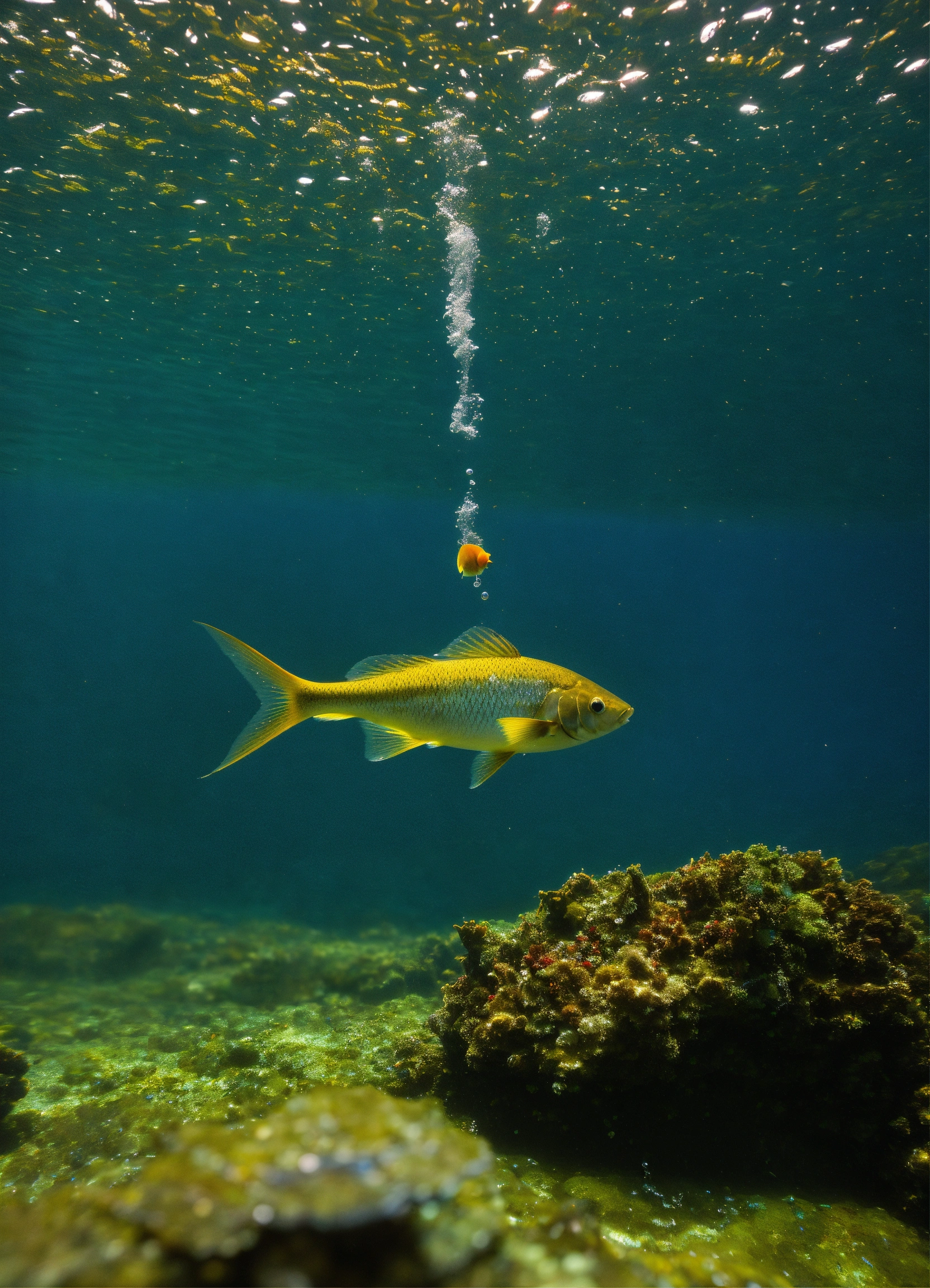 Lexica - The drop falls below the water surface, it morphs into a small ...