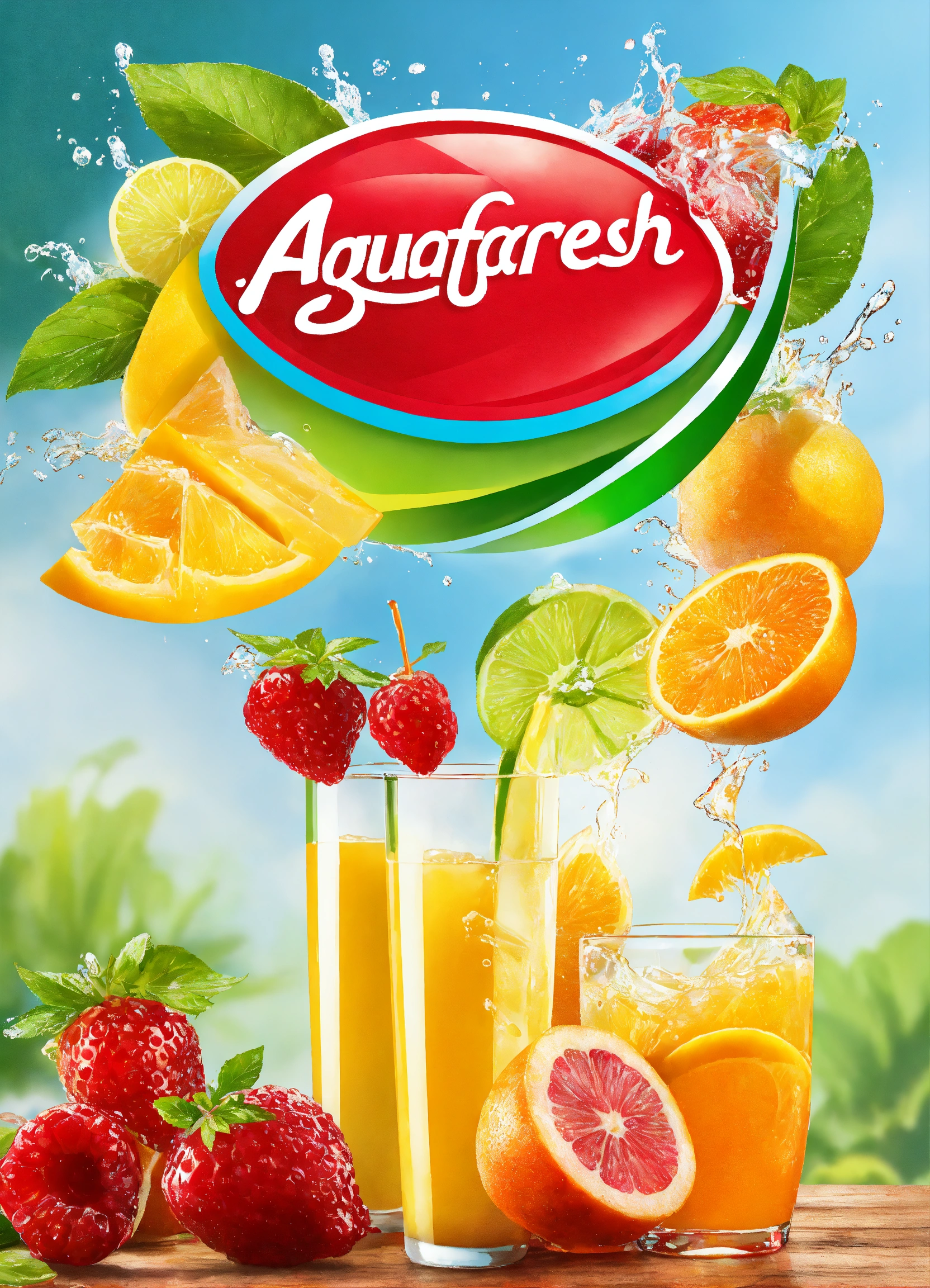 Lexica - Create Logo Company "AquaFresh" Subject Production of natural ...