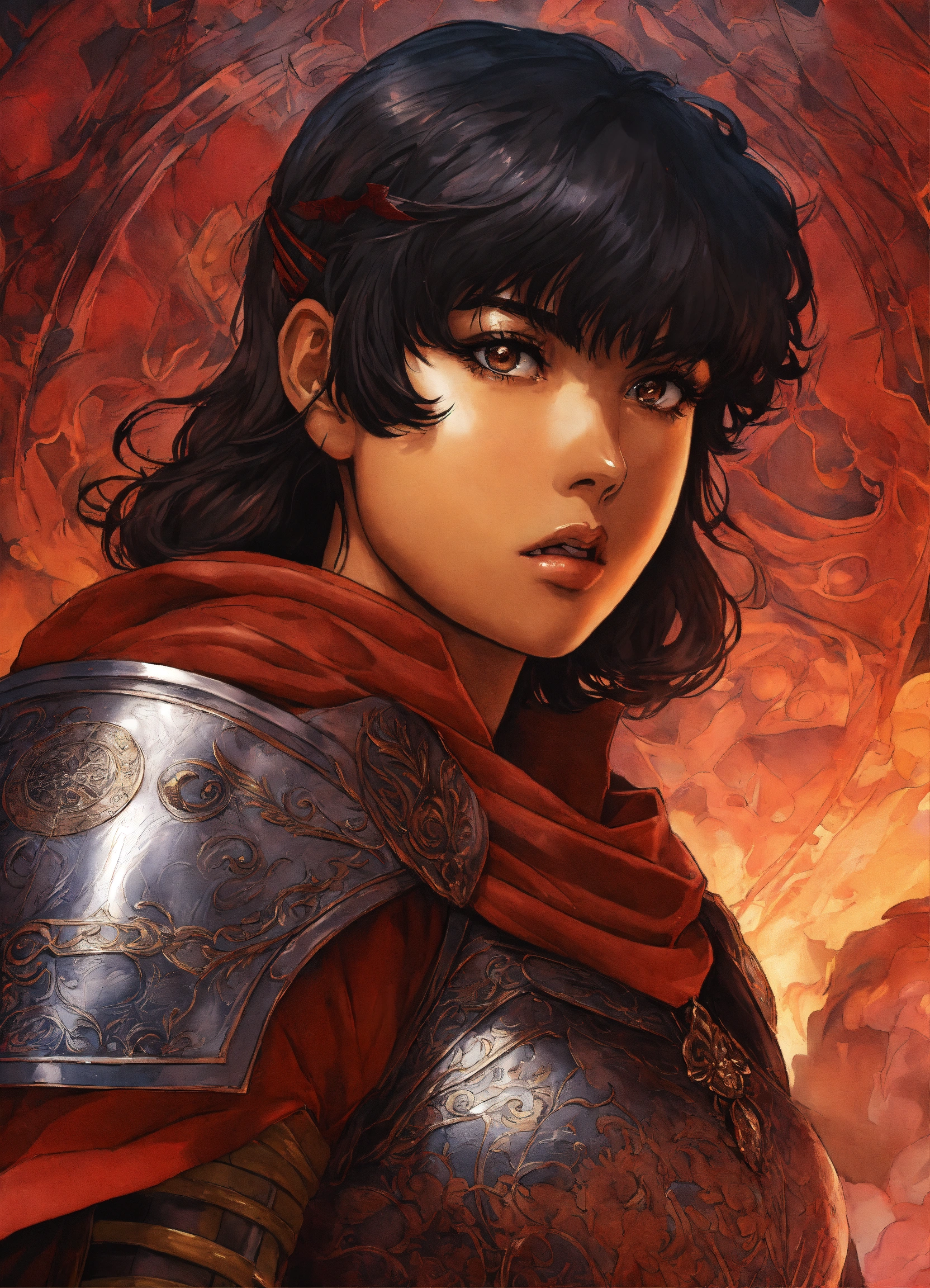 Lexica - Anime art of Casca from Berserk, brown skin, 8k, stunning ...