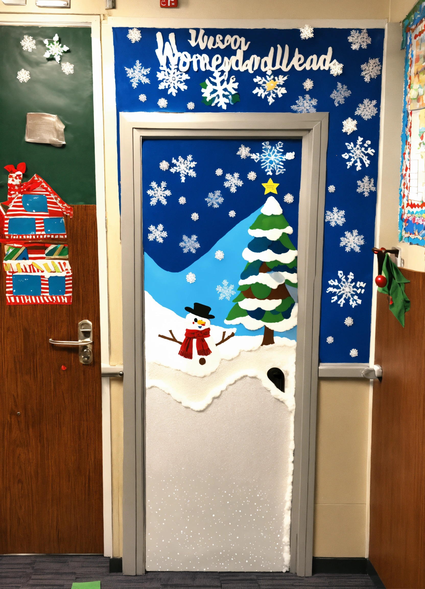 Lexica - Winter wonderland classroom door