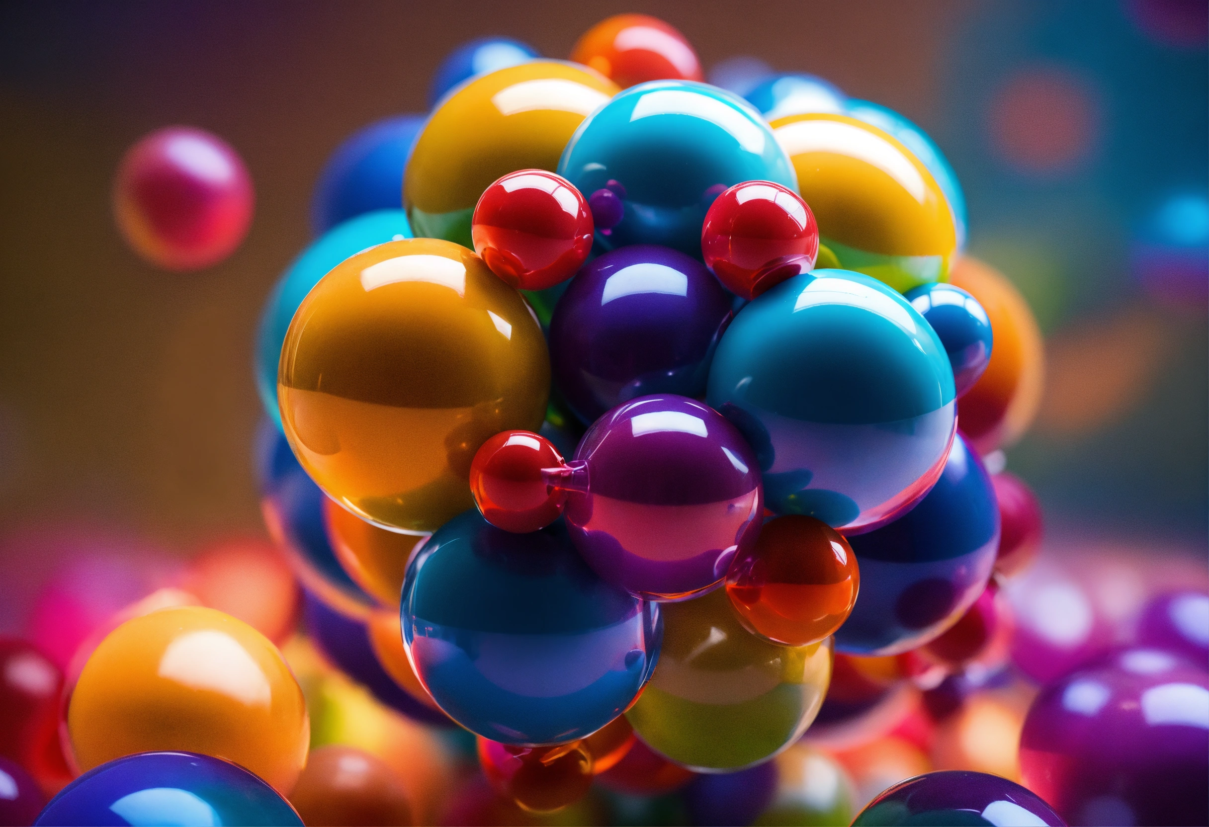 Lexica - Colorful molecule balls