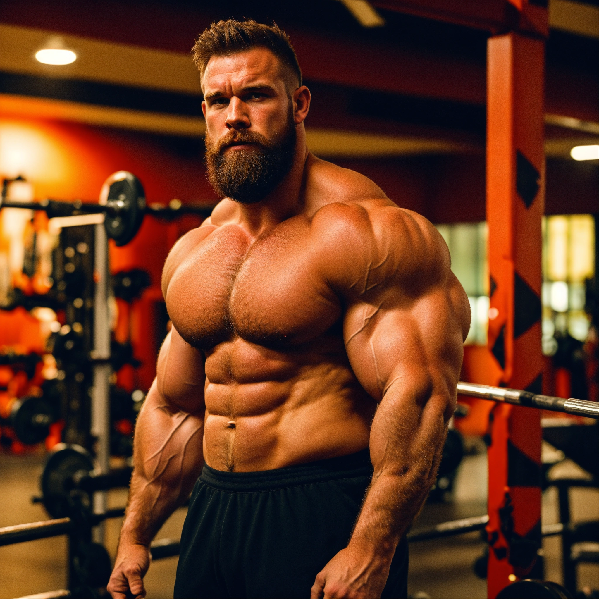 Lexica - 30-year-old hairy Scottish man with big muscles, big ...