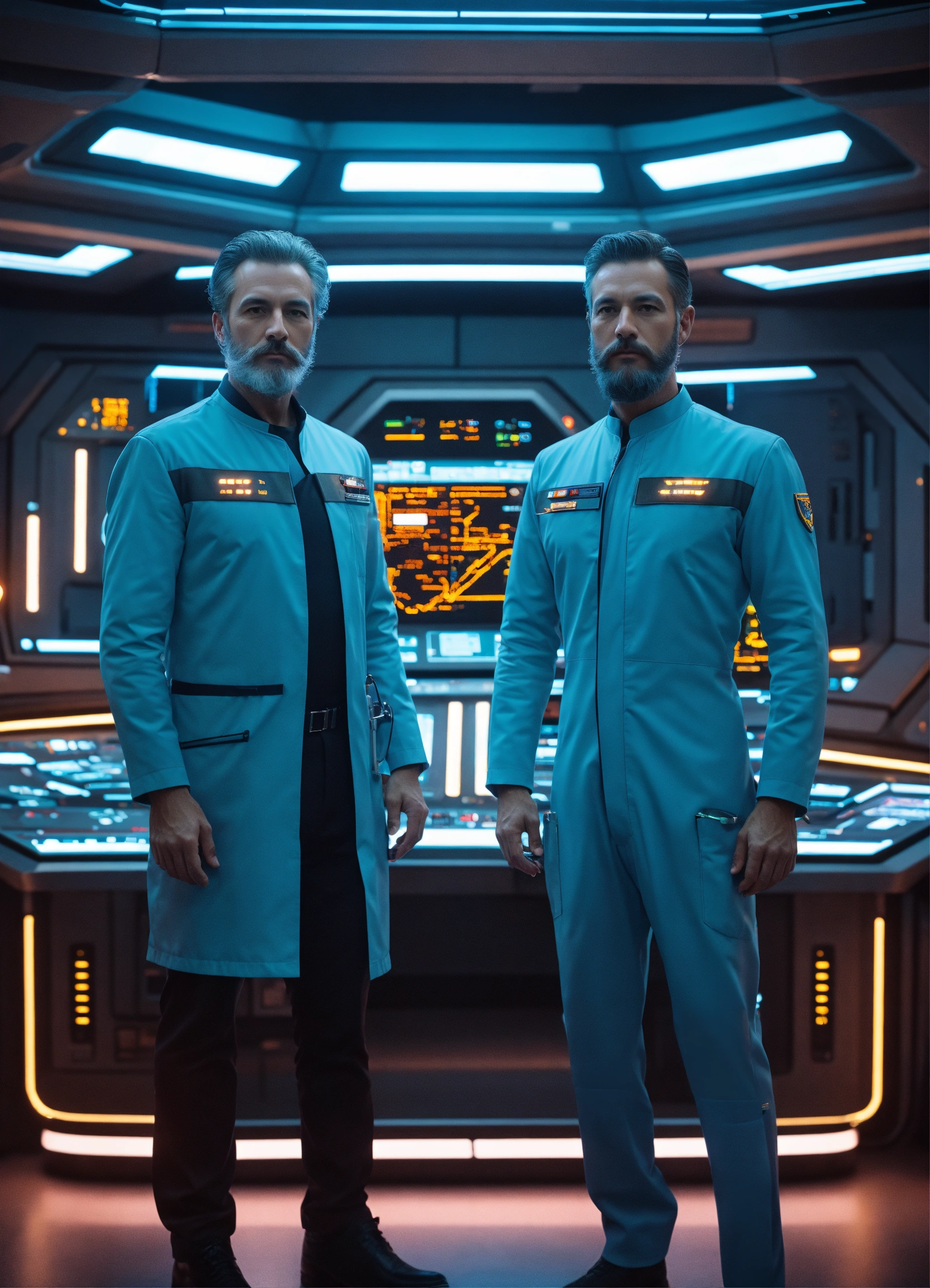 Lexica - 50 year old masculine star commander and nice trim beard ...