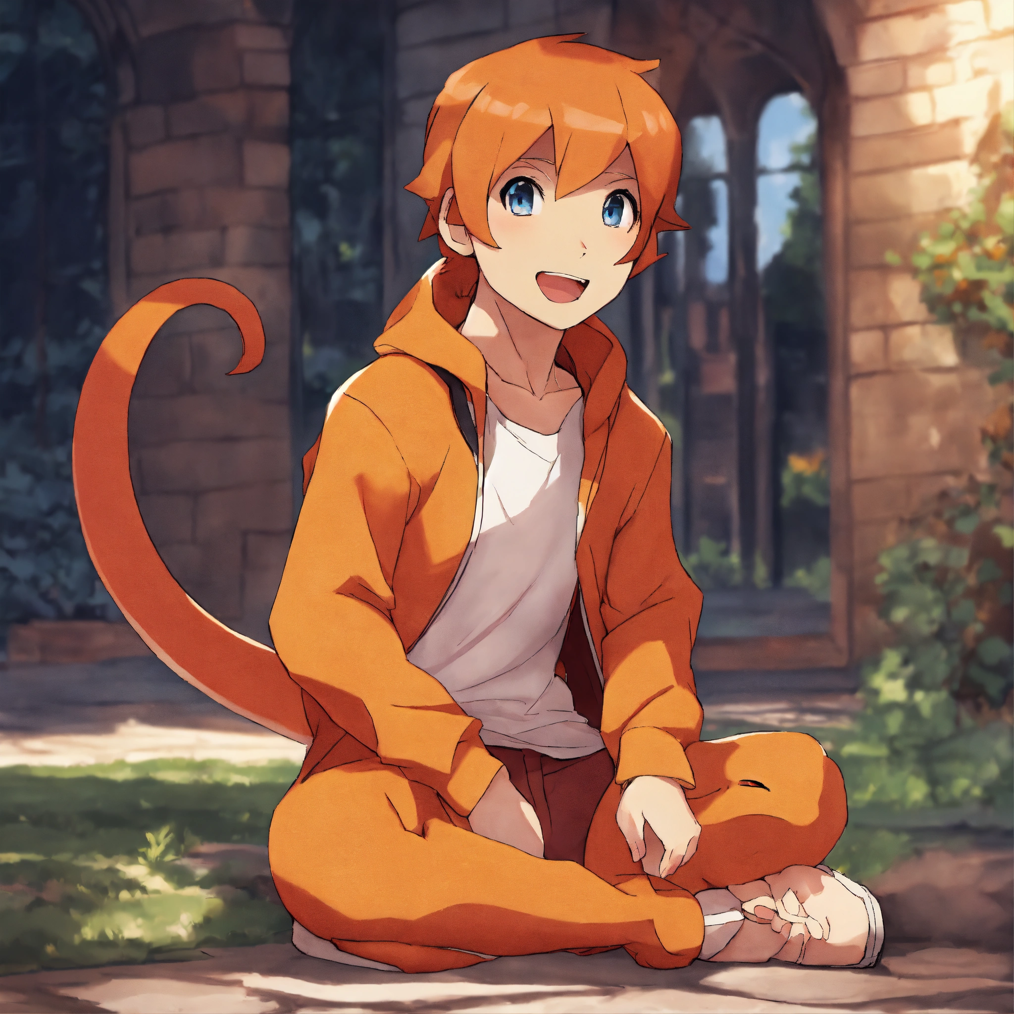 Lexica - Charmander pokemon as a human