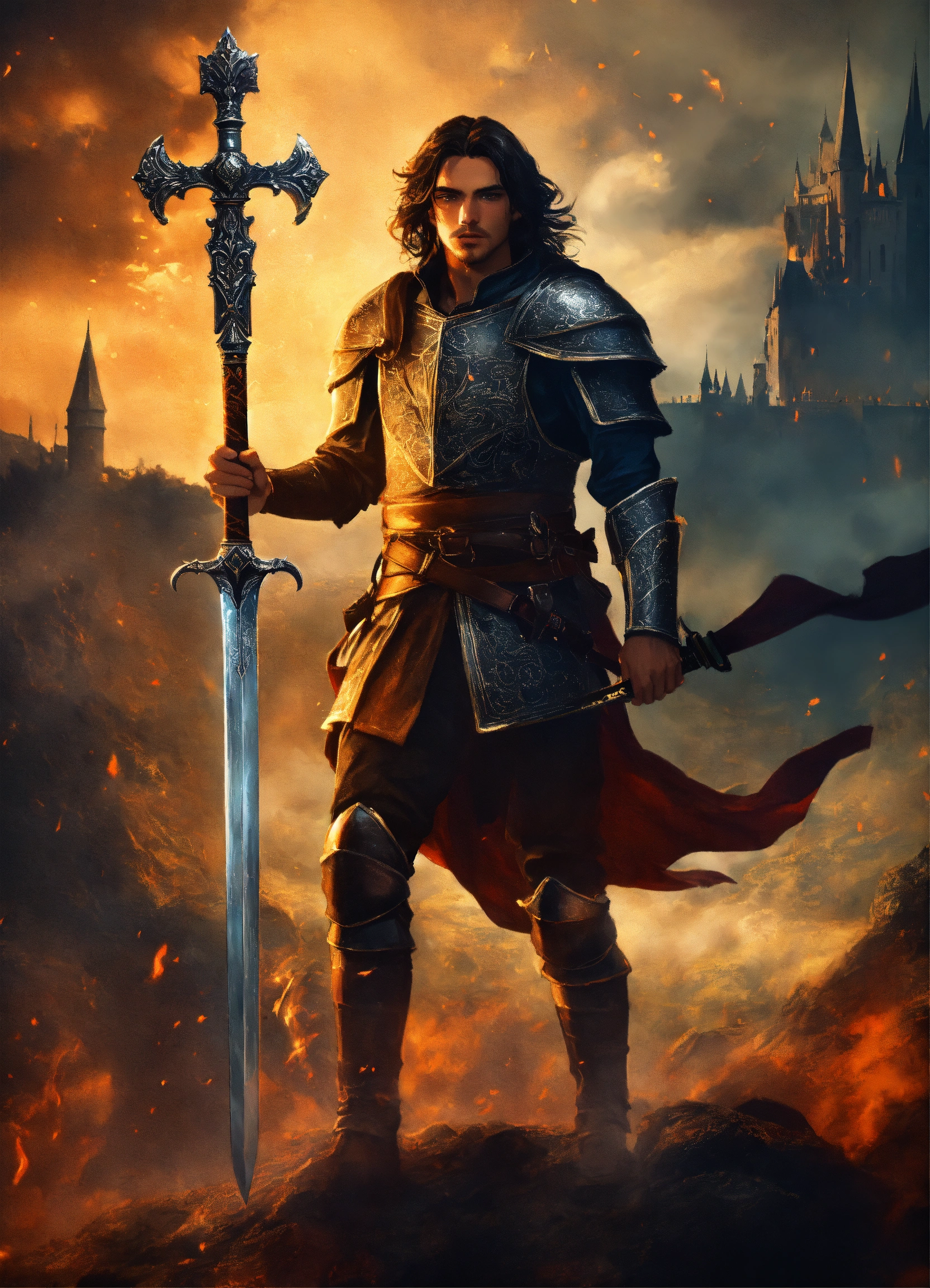 Lexica - Create a captivating book cover that visually conveys the ...
