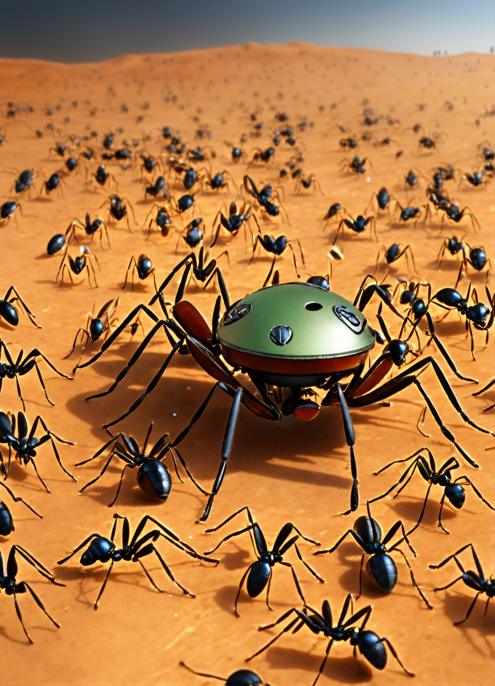Lexica - Swarms of ant like electronic insect bots attack, destruction ...