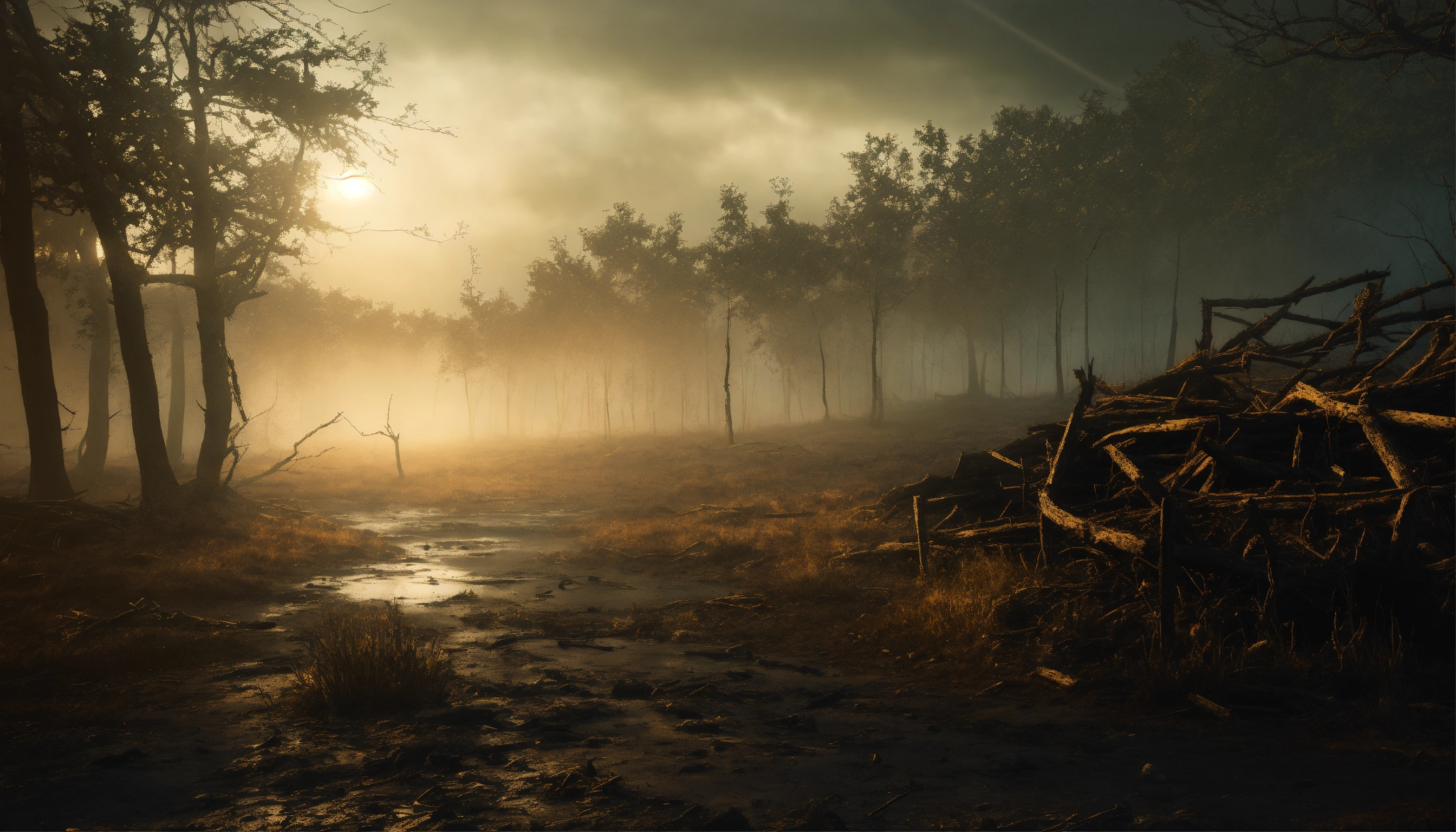 Lexica - NIGHT . DARK NIGHT. digital image of a dark and eerie nature ...