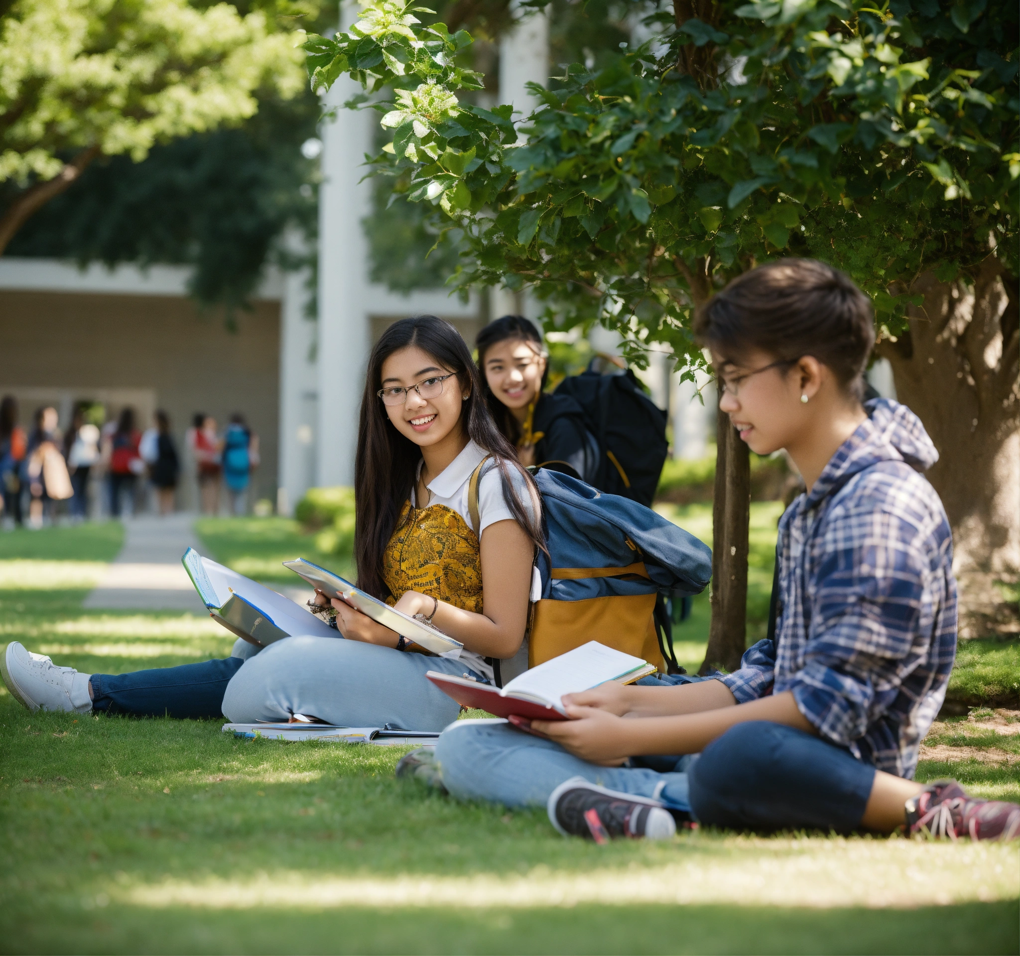 Lexica - Students learning in campus