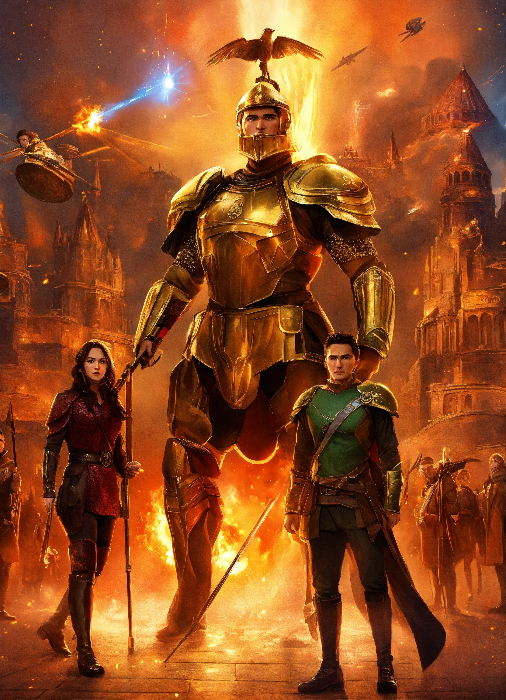 Lexica - Illustrate a moment of unity and strength as characters from ...