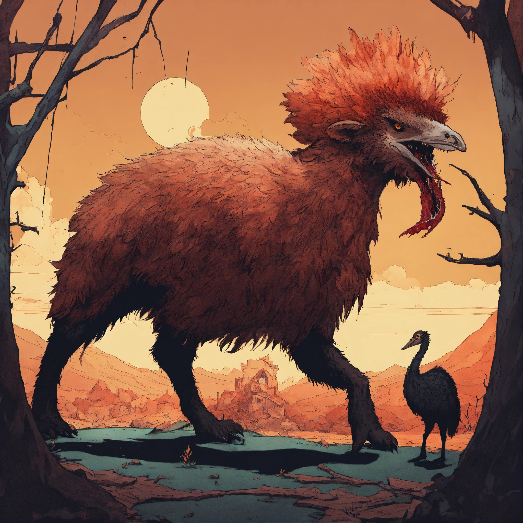 Lexica - A fantasy monster with the head of a bear and the body of an ...