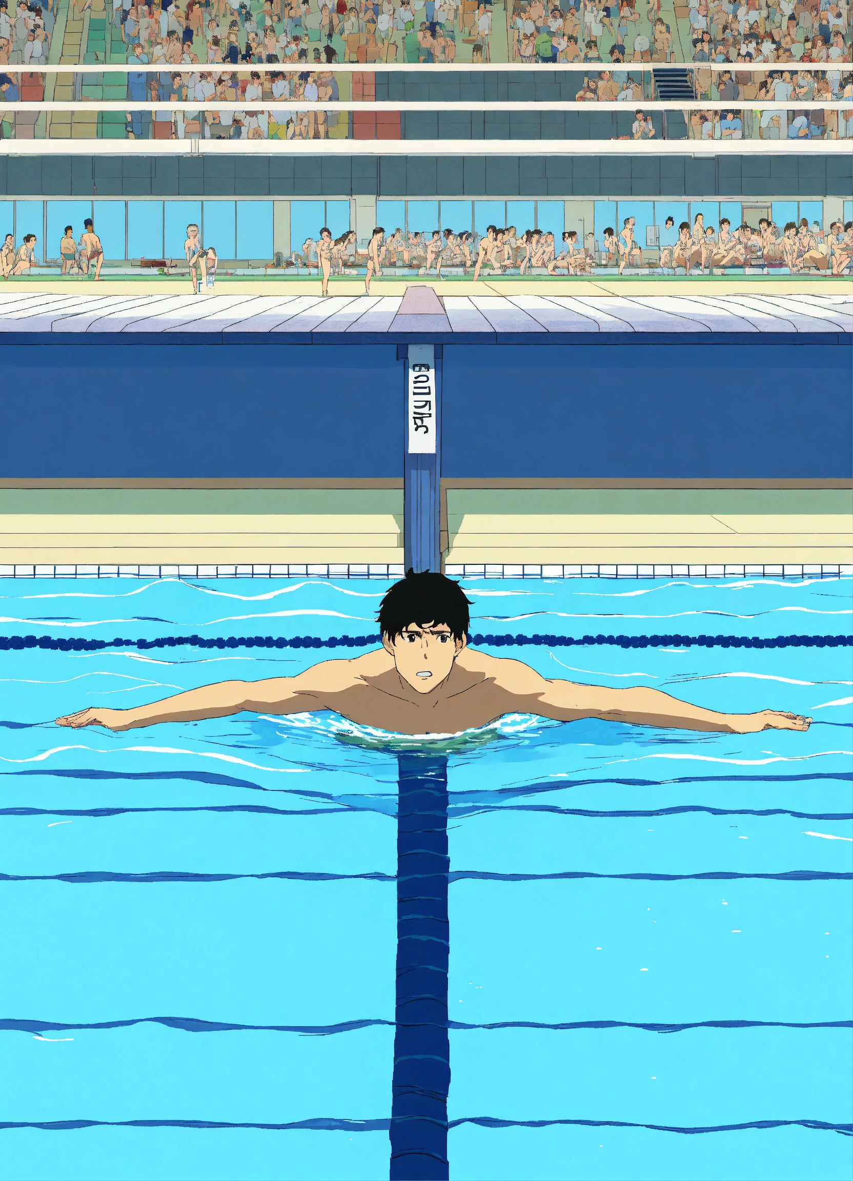 Lexica - MICHALE PHELPS swimming in an Olympic swimming competition ...