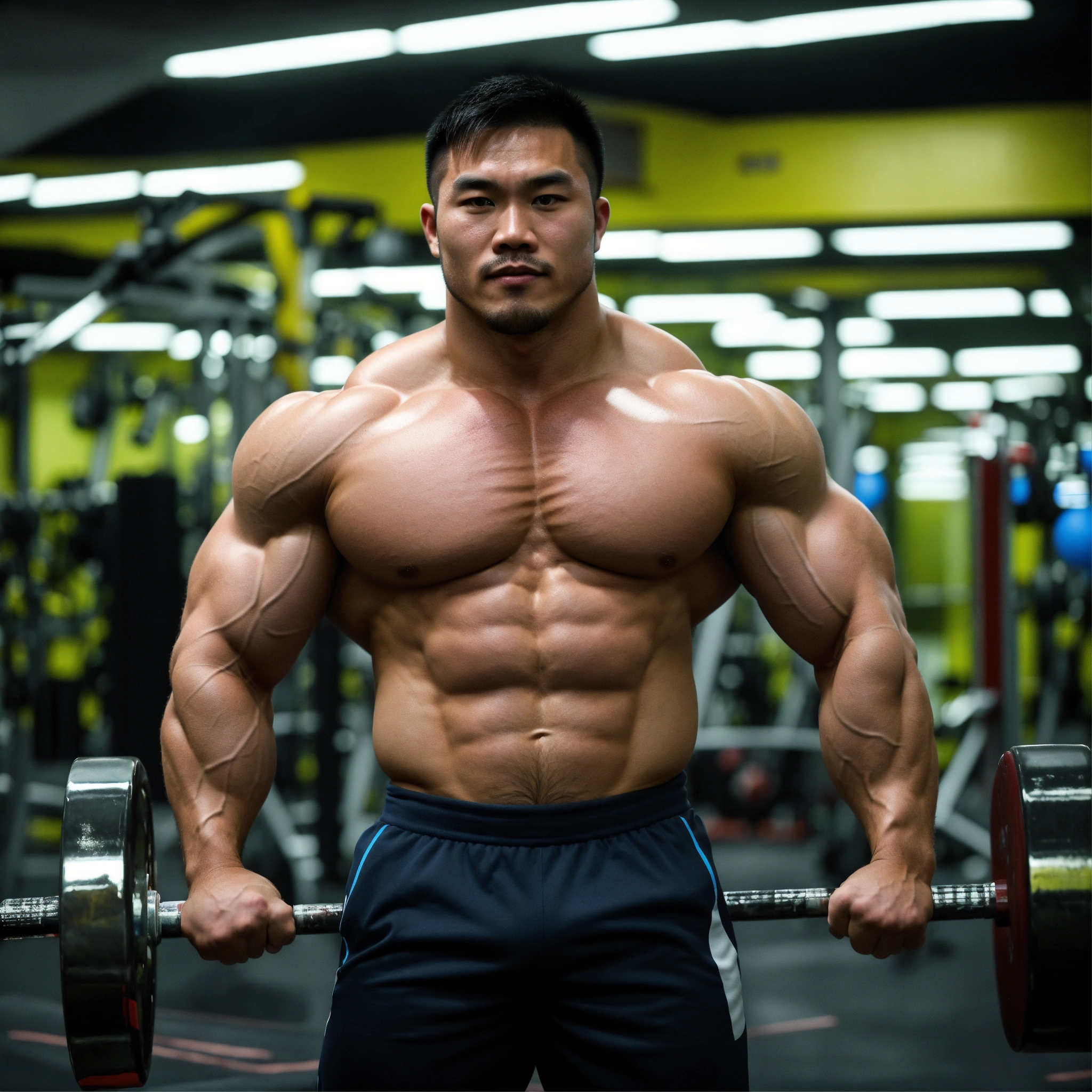 Lexica - 30-year-old hairy man with big muscles, Bryan Leung Kar-yan ...