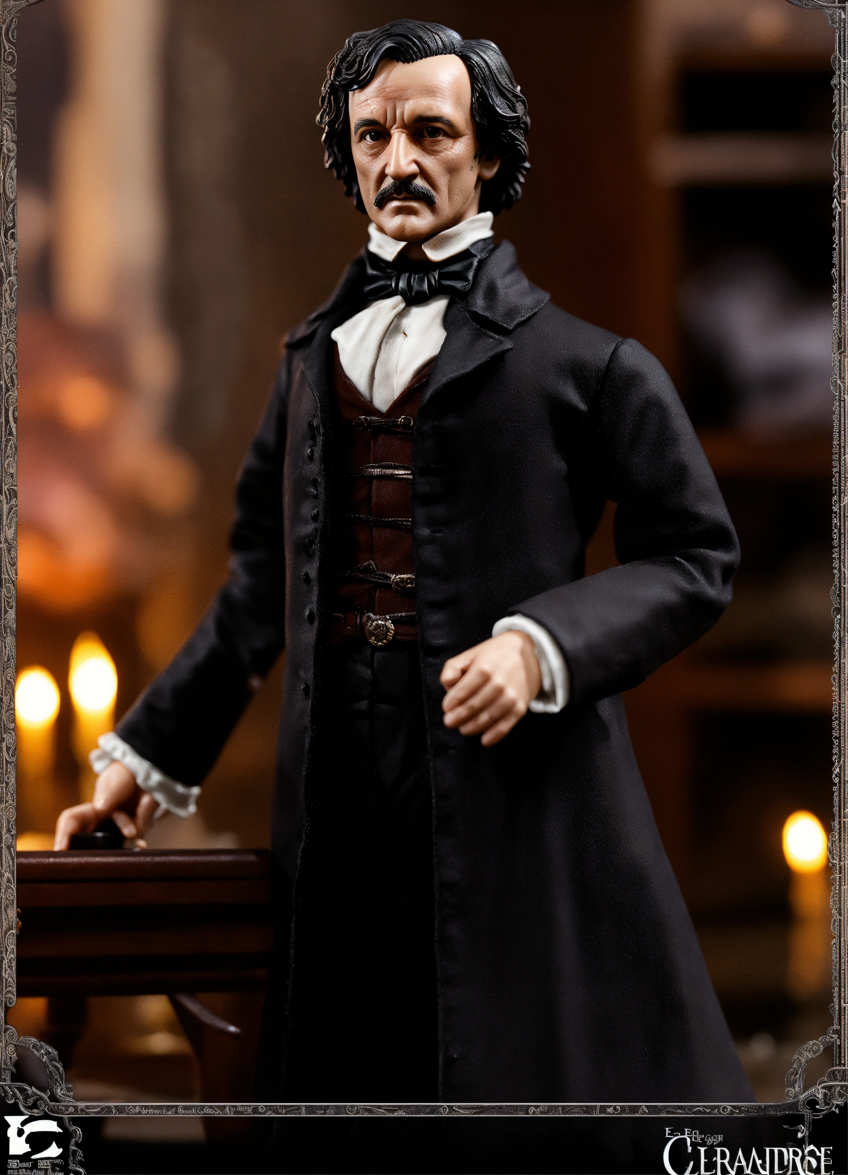 Lexica - Hot toys figurine of Edgar Allan Poe, realistic, up close ...