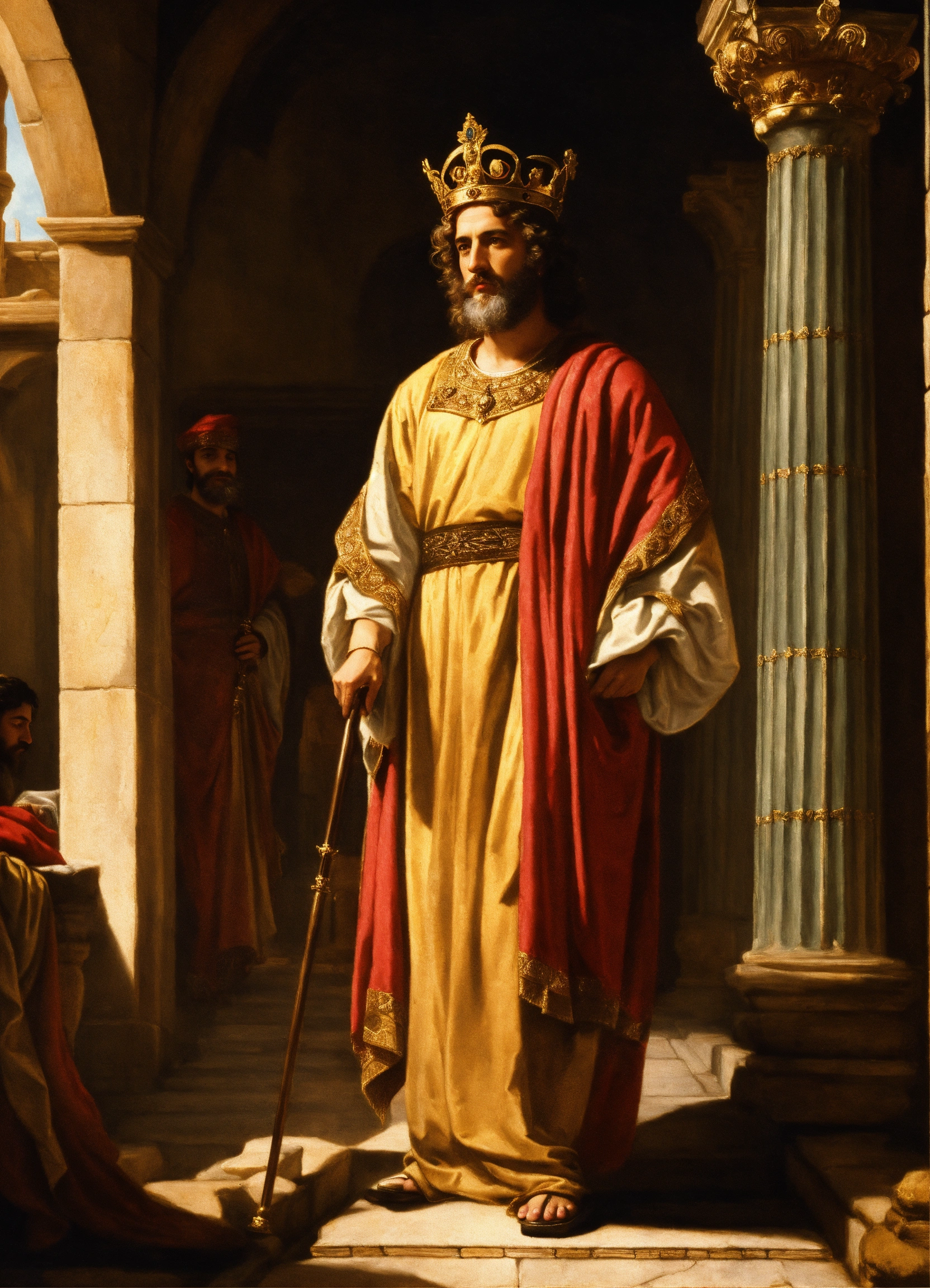 Lexica - King David standing in his palace