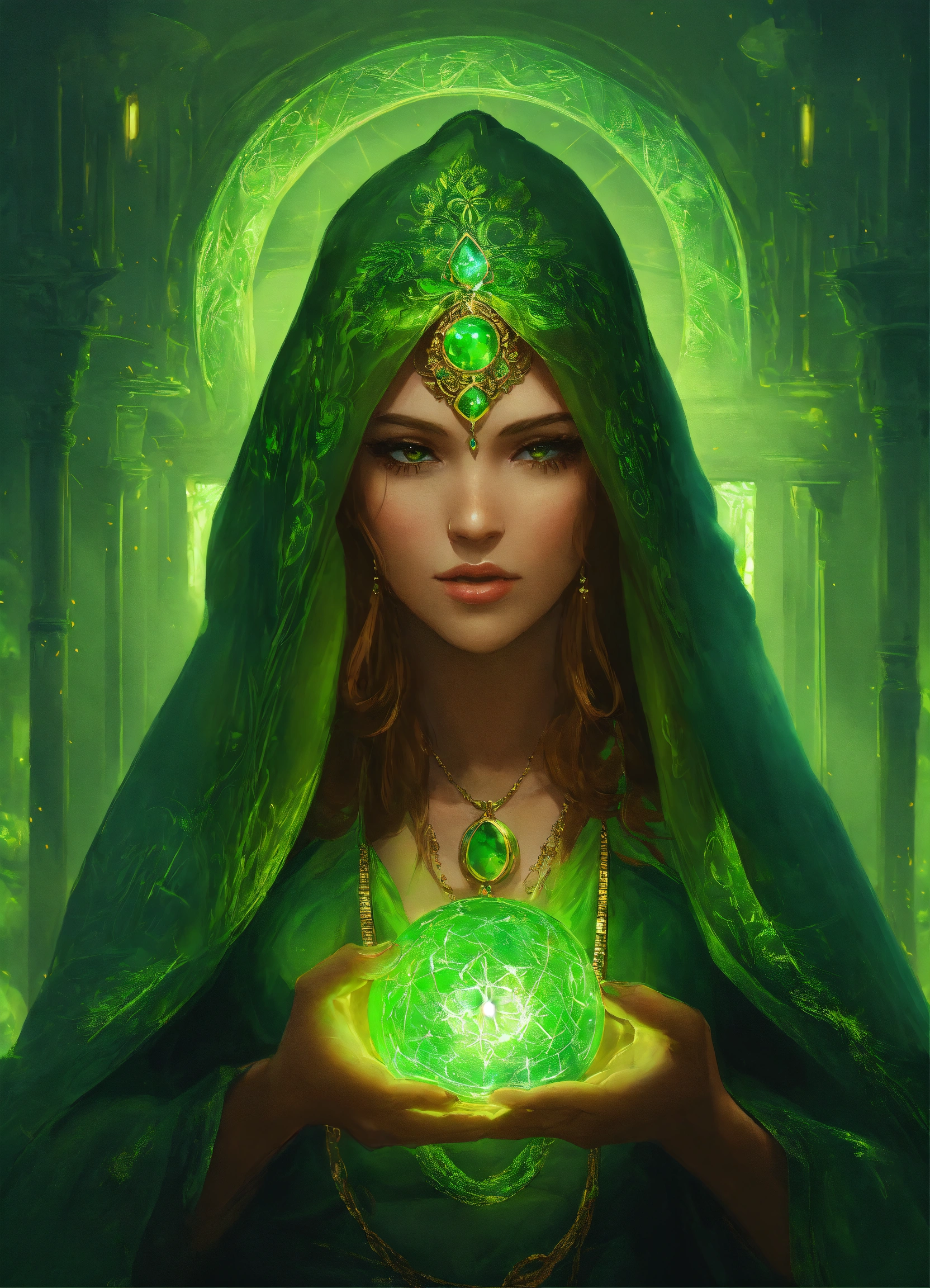 Lexica - A Dathomirian woman with green magic.