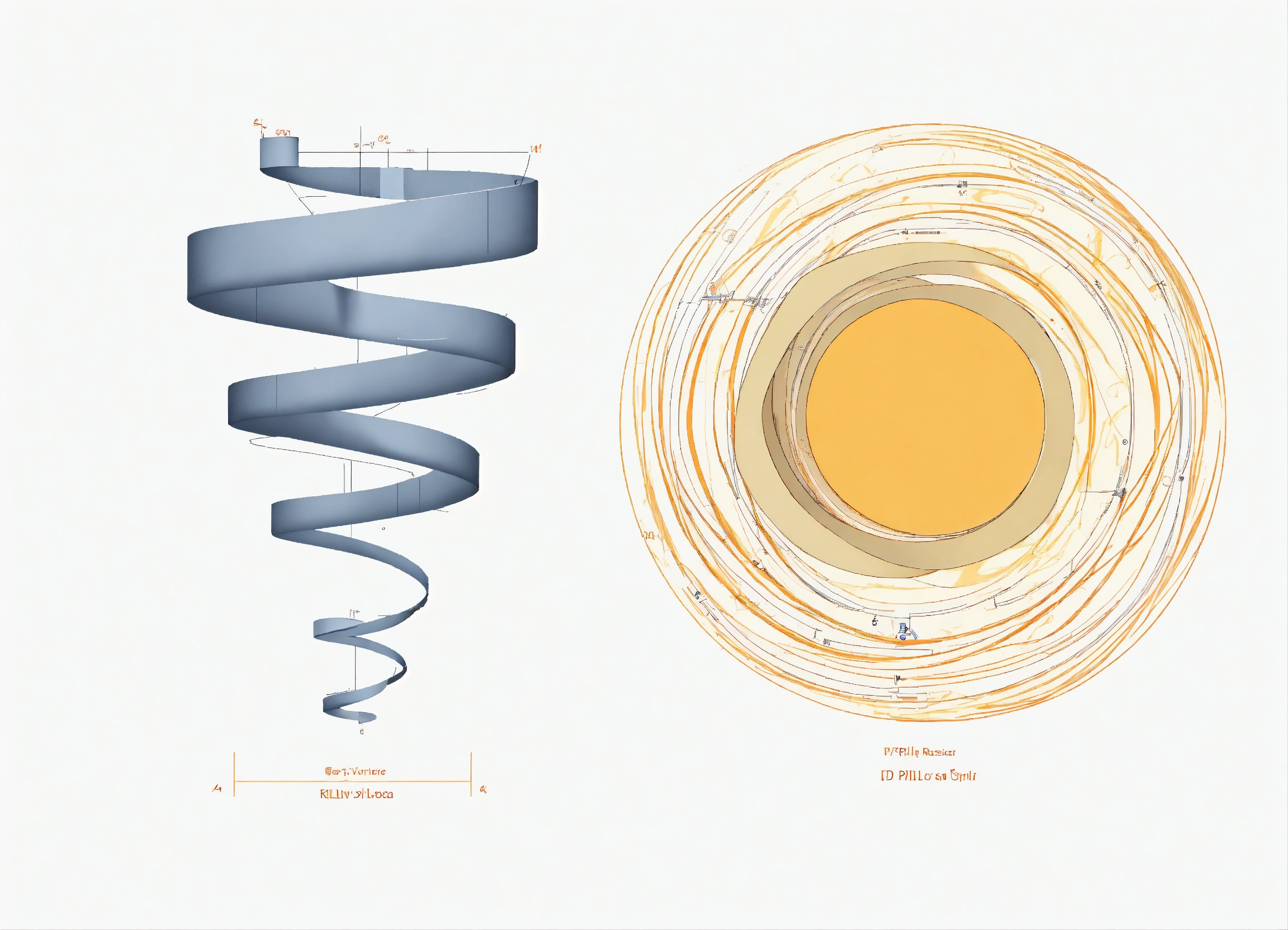 Lexica - Spiral vortex design blueprints from leonardo da vinci ...