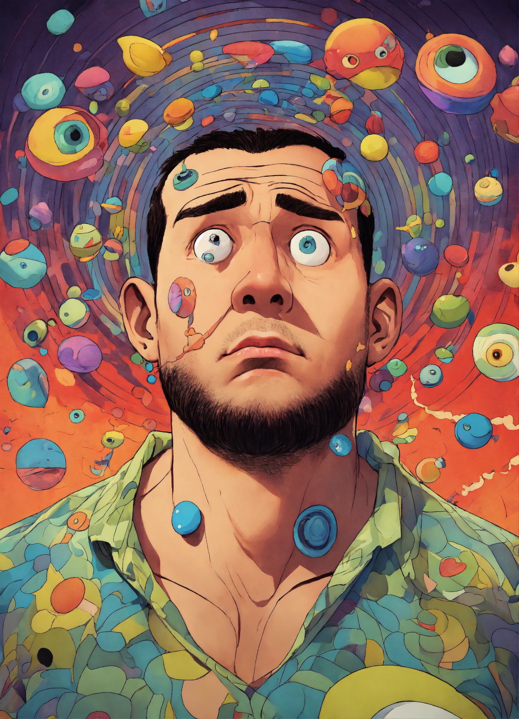 Lexica - Hypnotized man starring, brainwashed, mind controlled, with ...