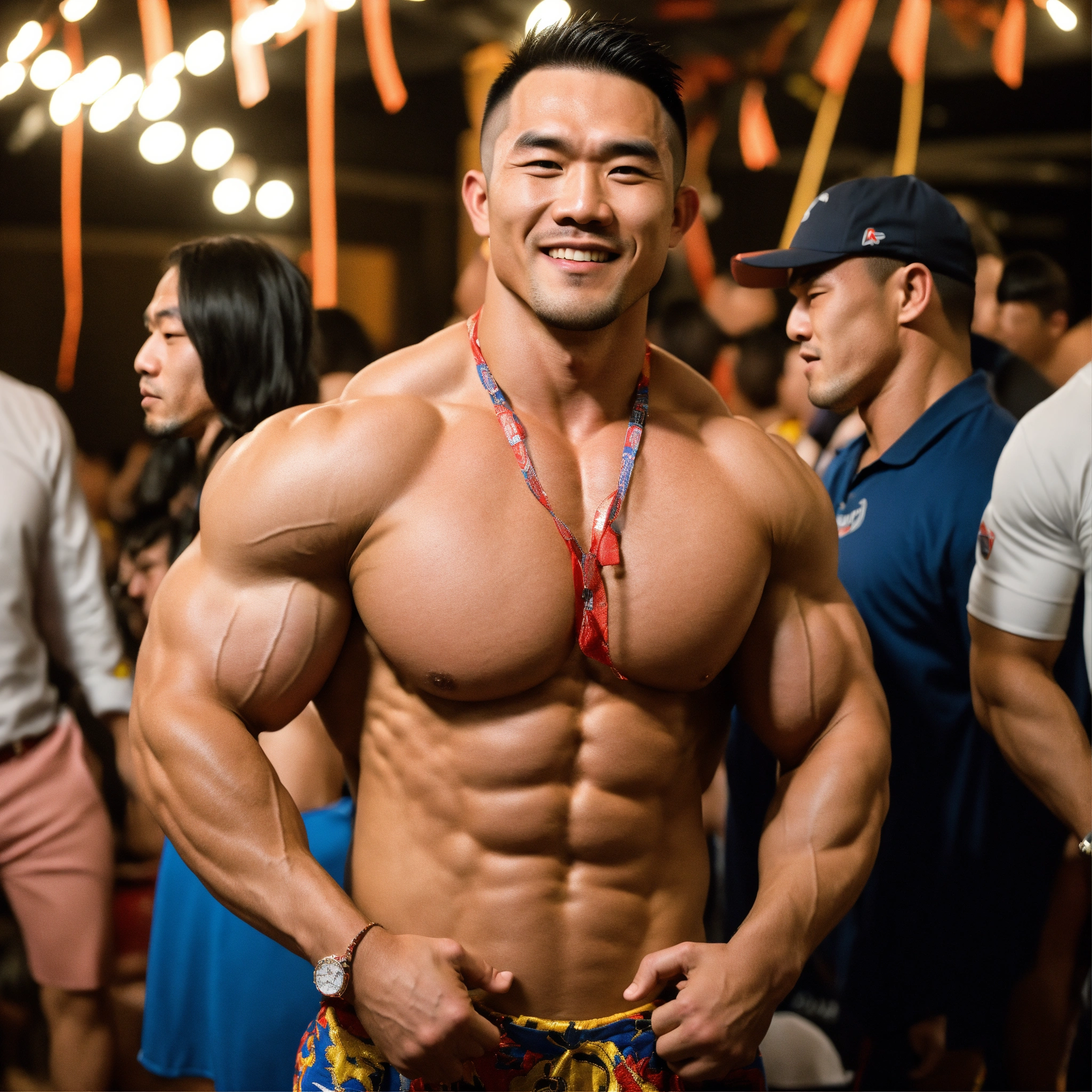 Lexica - 30-year-old man with big muscles, big bodybuilder, body like a ...