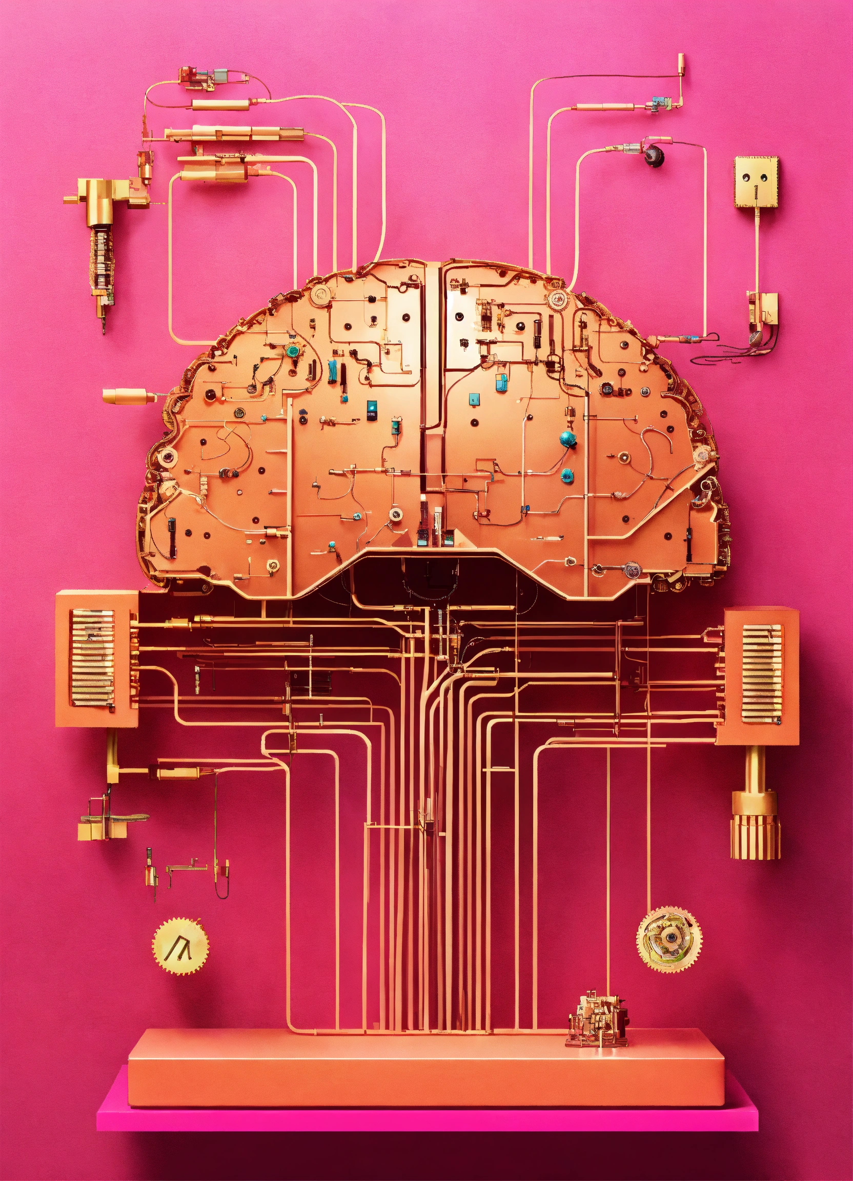 Lexica - Make a brain shaped mechanical elements with wires, cogs ...