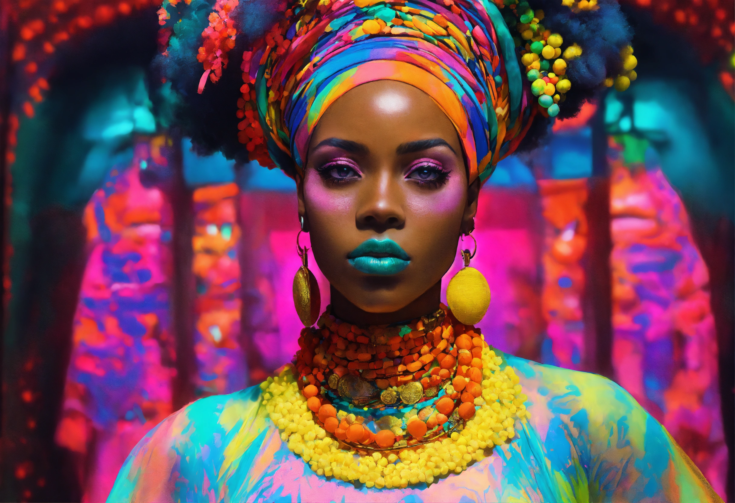 Lexica - Performance art of an Afrocentric woman entitled She sees the ...