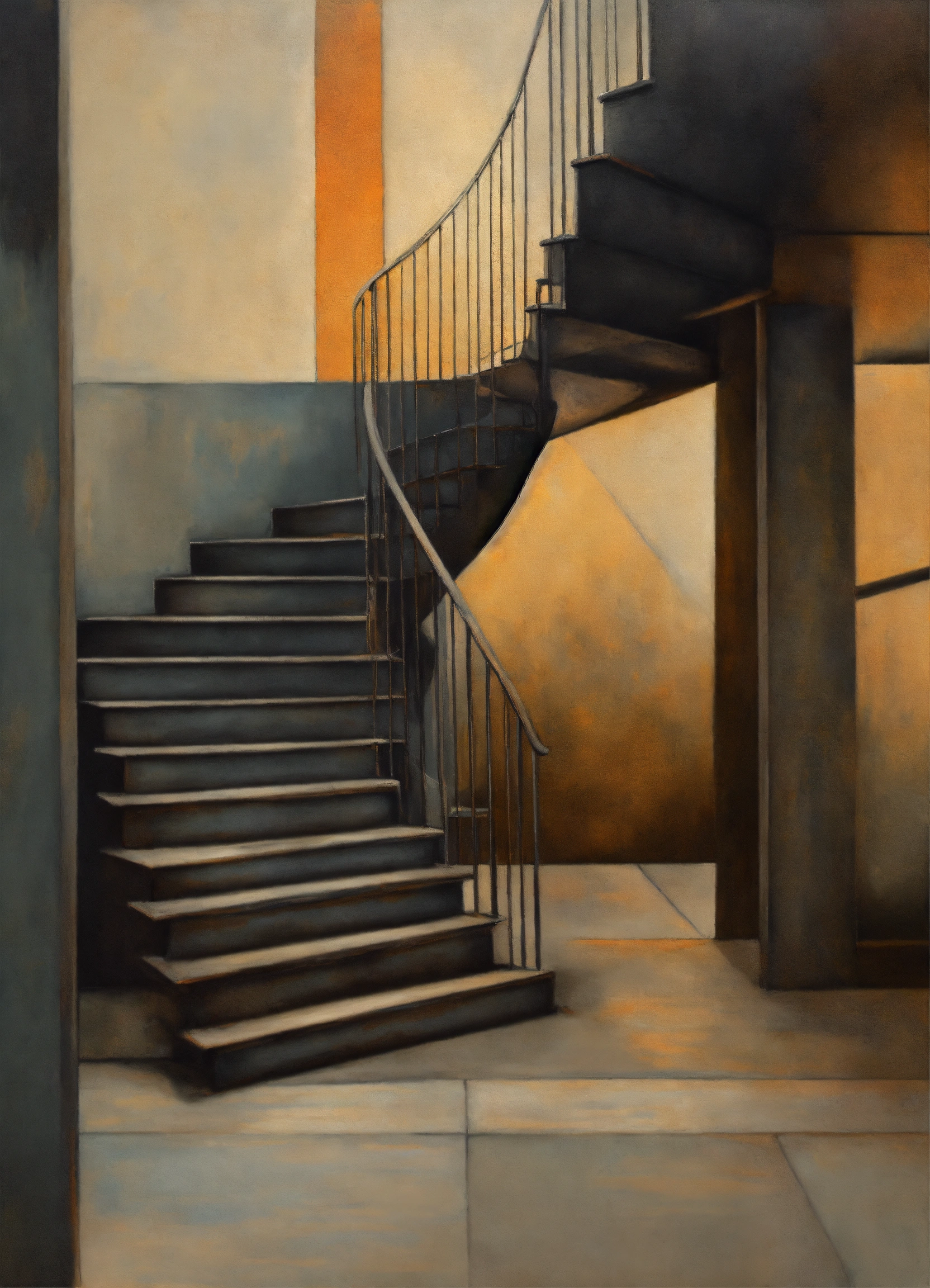 Lexica - Minimalist, abstract and realist oil painting of a close-up ...