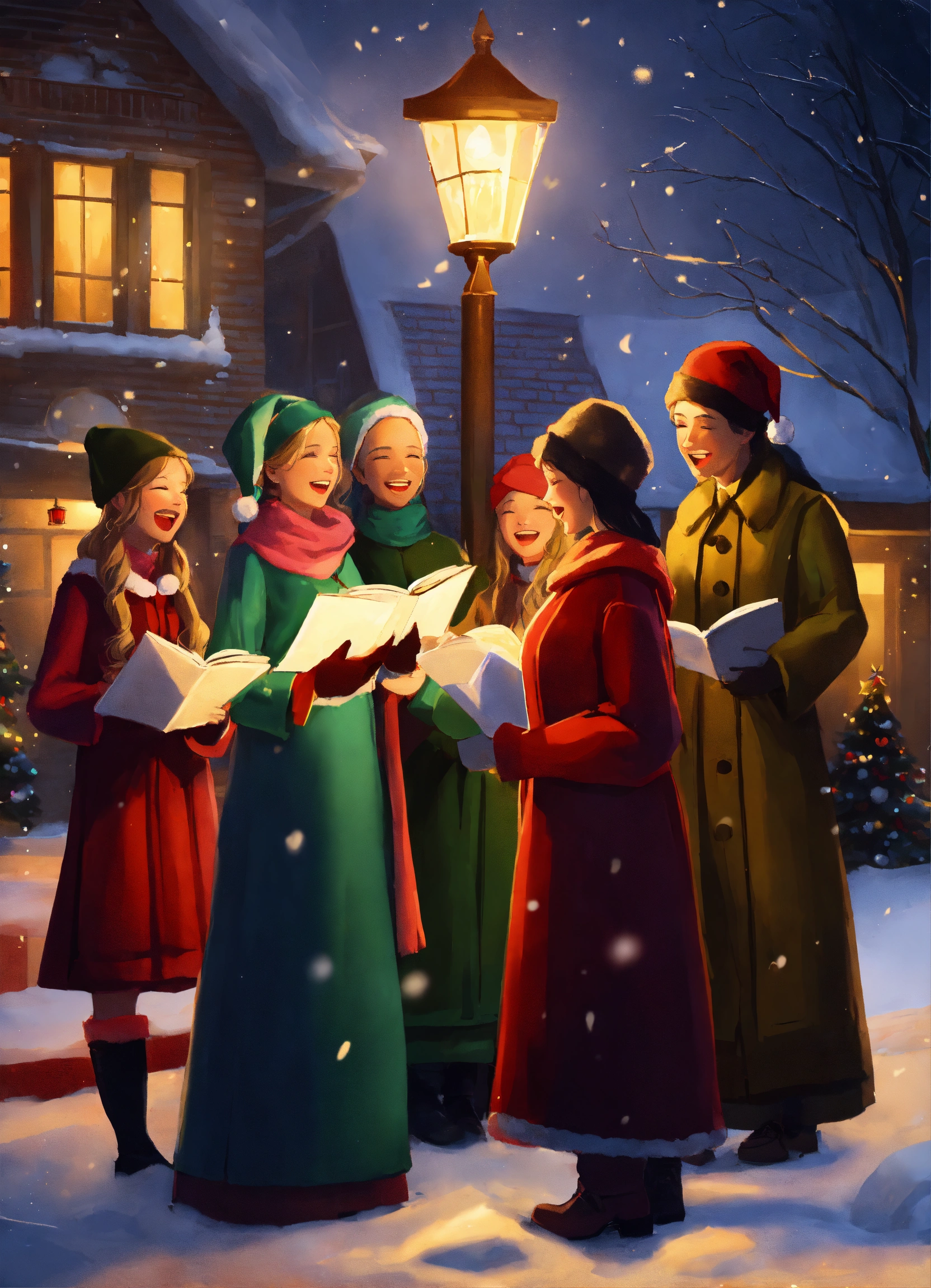 Lexica - Let's gather as Christmas carolers and sing our hearts out ...