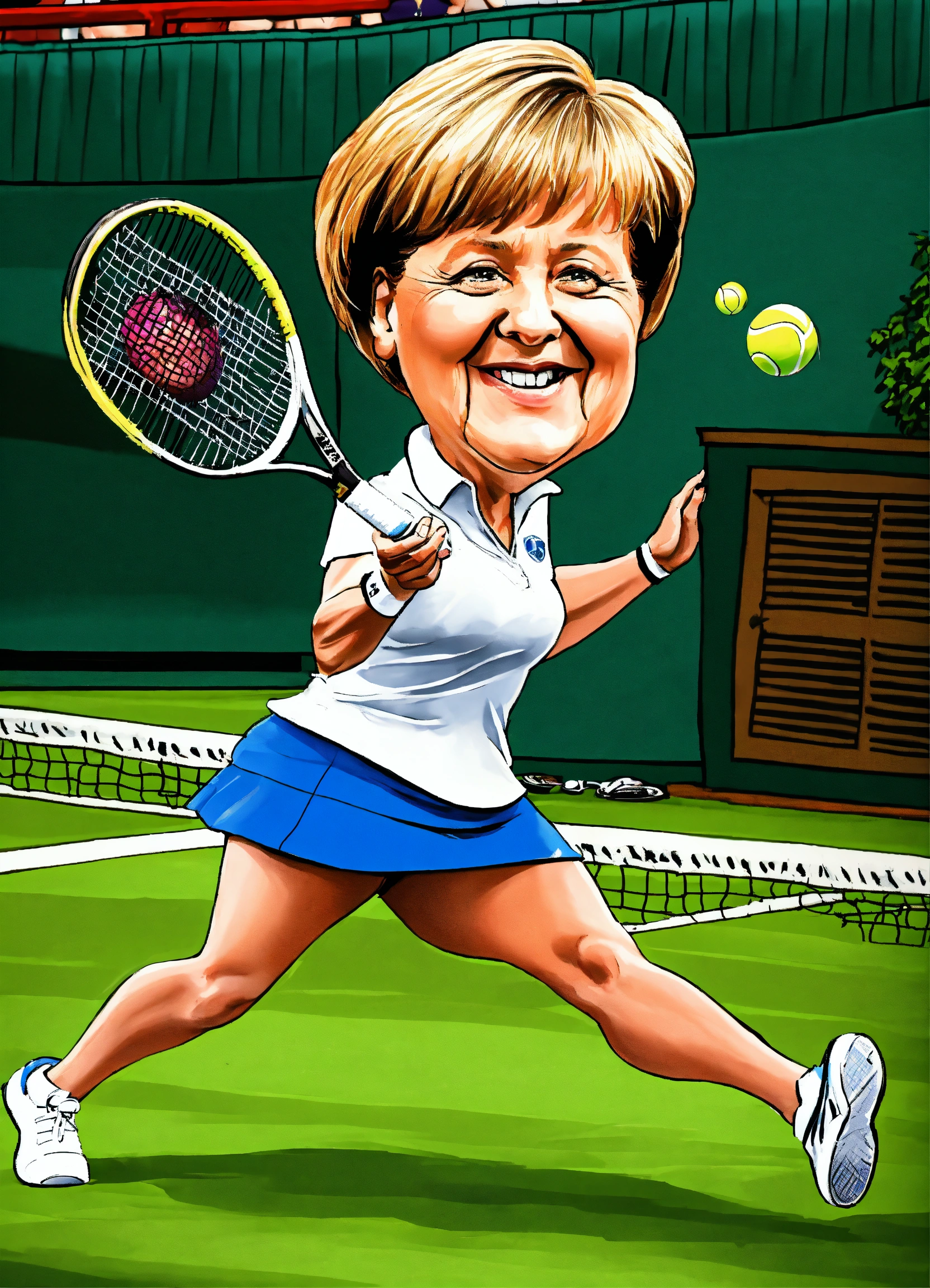 Lexica - Angela Merkel dropping the ball at Wimbledon against Serena ...