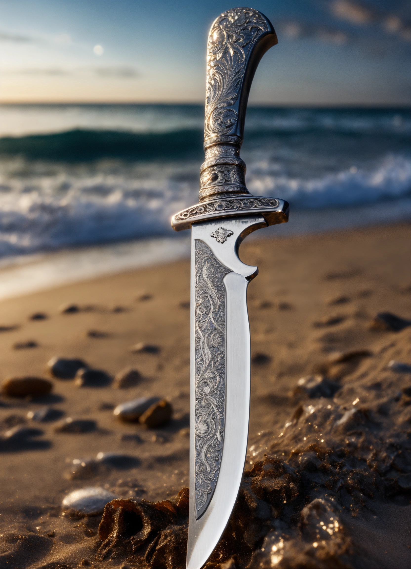 Lexica - 8k, picture of a very long narrow and delicate wavy hunting ...