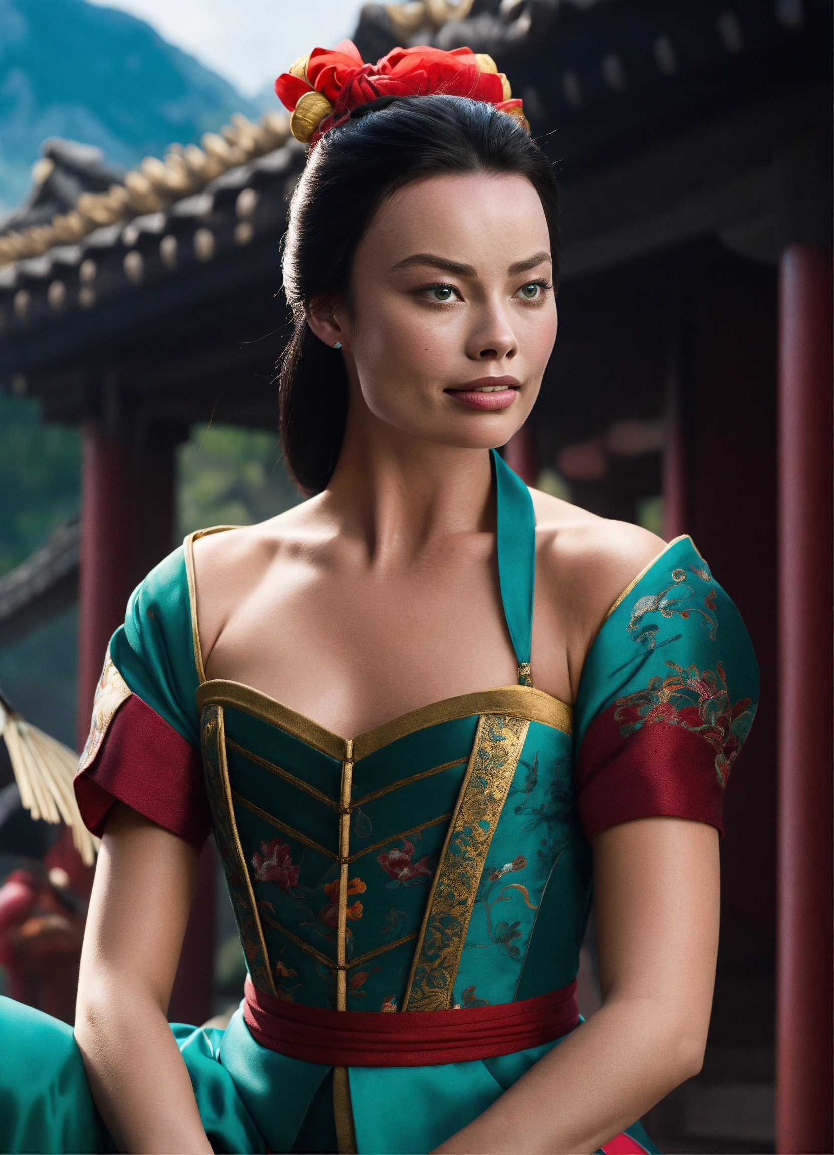 Lexica - Margot Robbie as Disney's Mulan Ariel