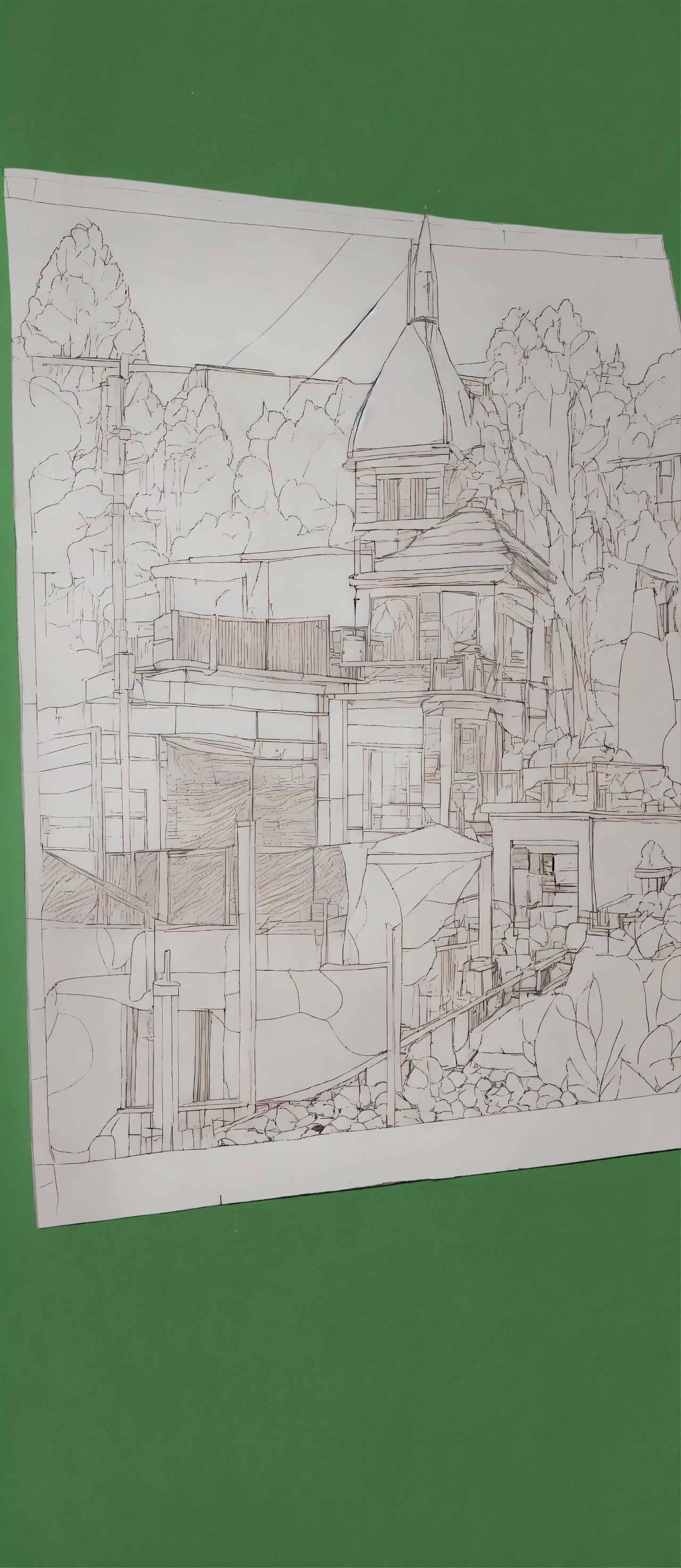 Lexica - MAKE THIS IMAGE A DOUBLE LINE DRAWING