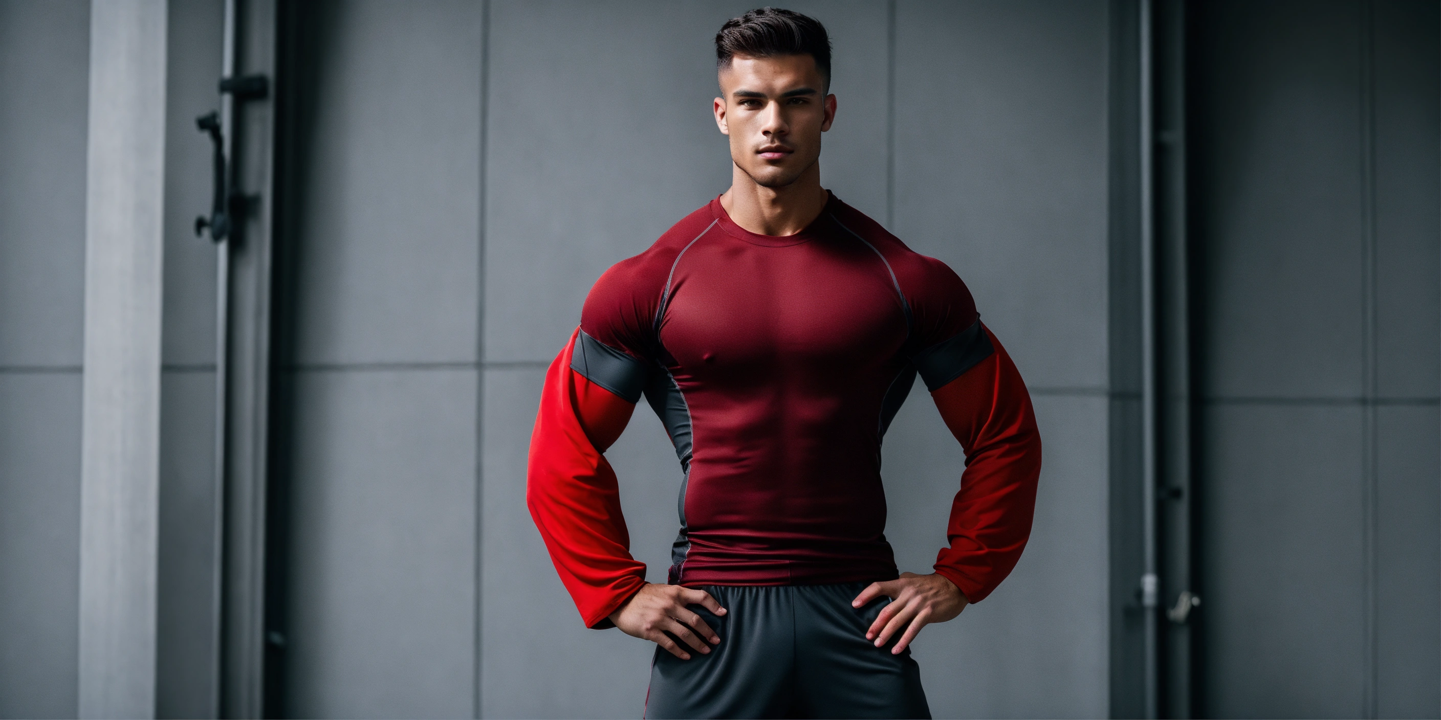 Lexica - Man in athletic attire, showcasing a fit and toned physique ...