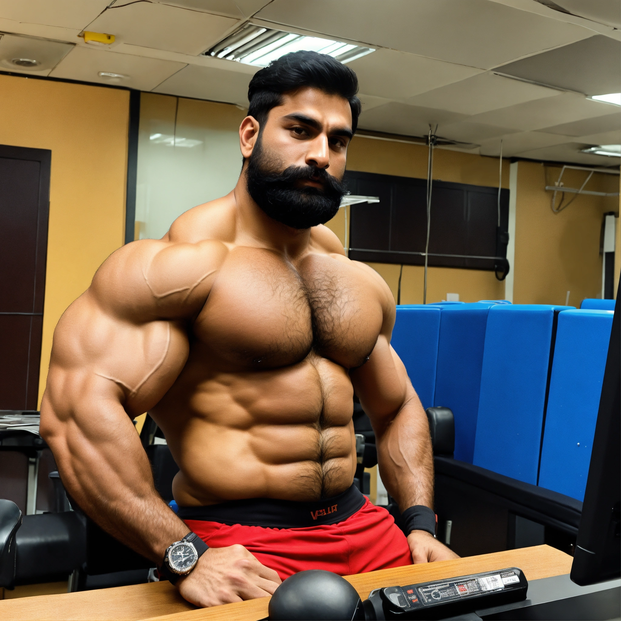 Lexica - 30-year-old hairy man with big muscles, Varinder Singh Ghuman ...
