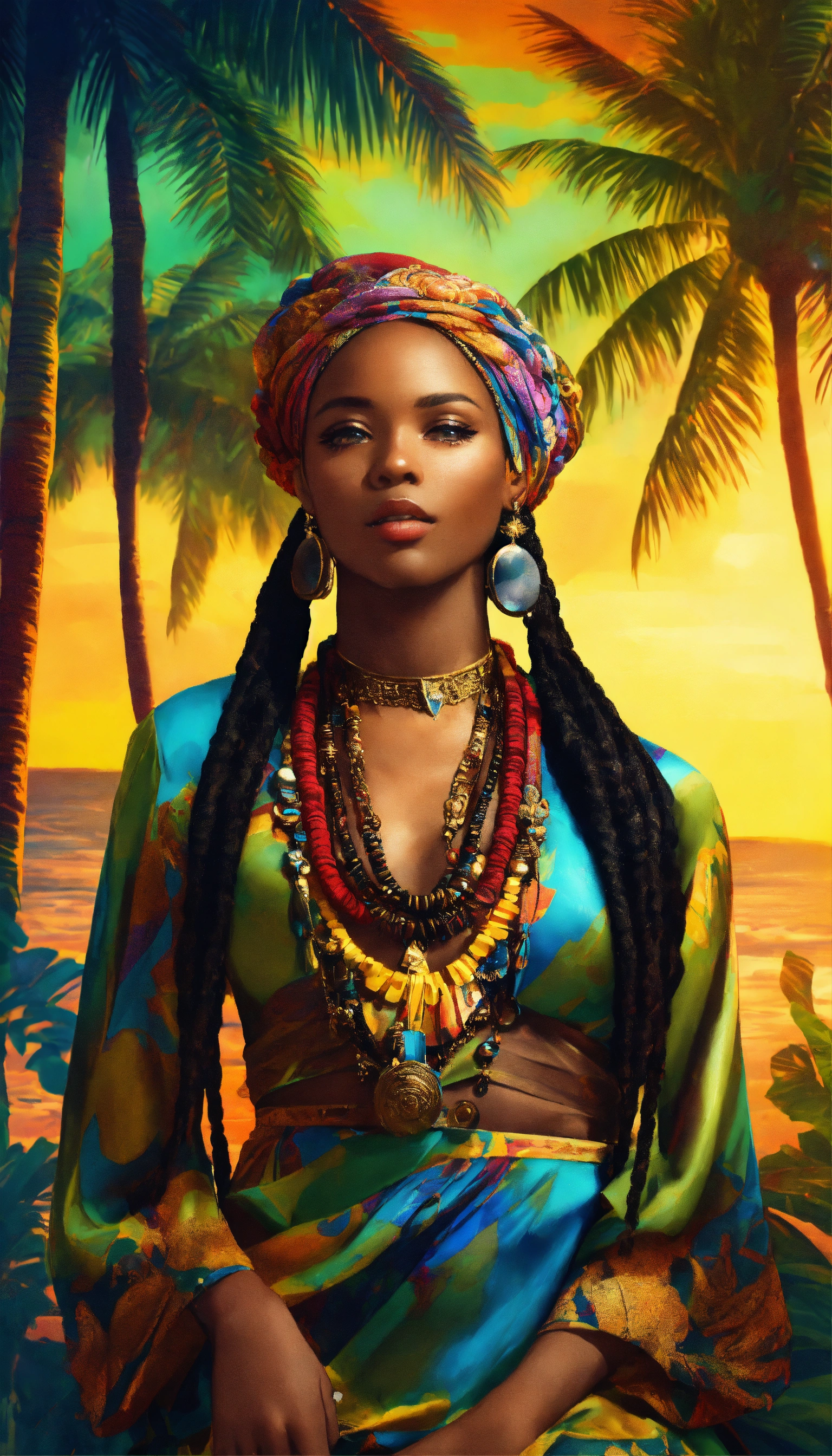 Lexica - Style a breathtaking interpretation of a beautiful black ...