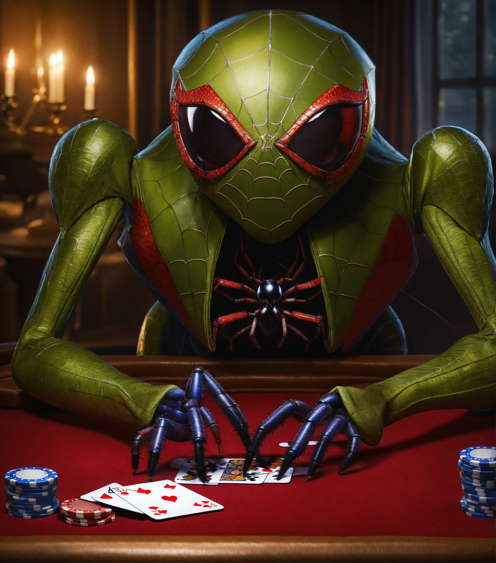 Lexica - A spider playing poker