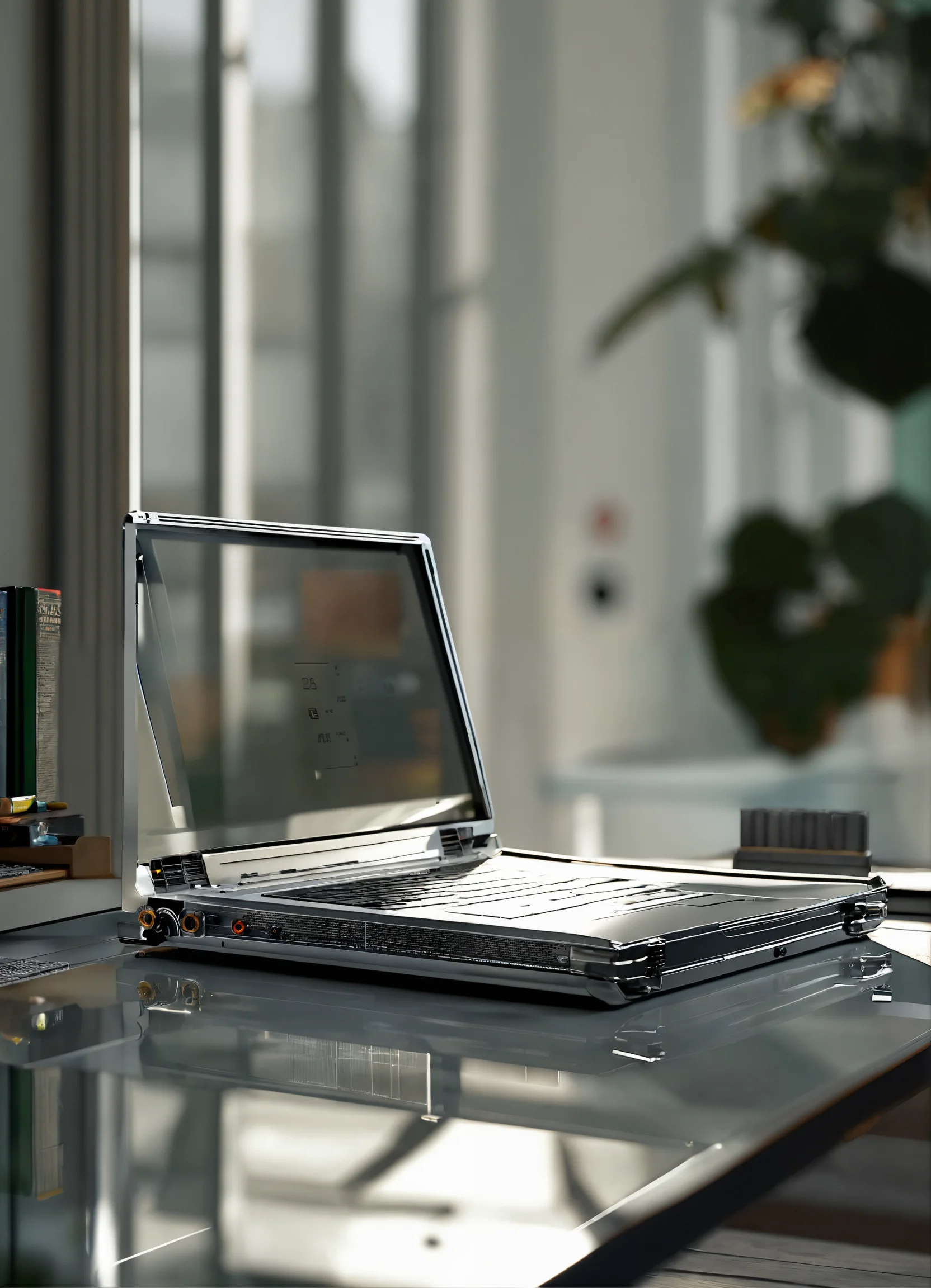 Lexica - A see through aluminum laptop designed by Dieter Rams ...
